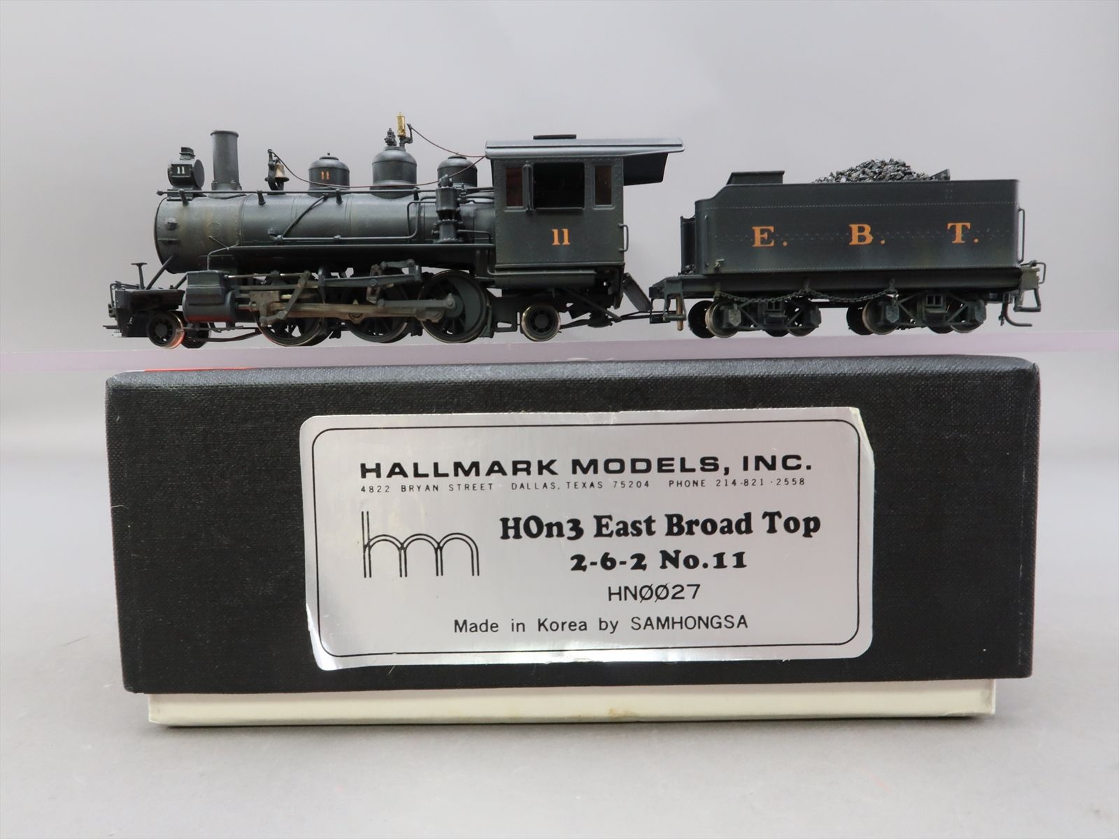 HOn3 Brass Model - Hallmark HN0027 EBT East Broad Top 2-6-2 #11 - Pro ...