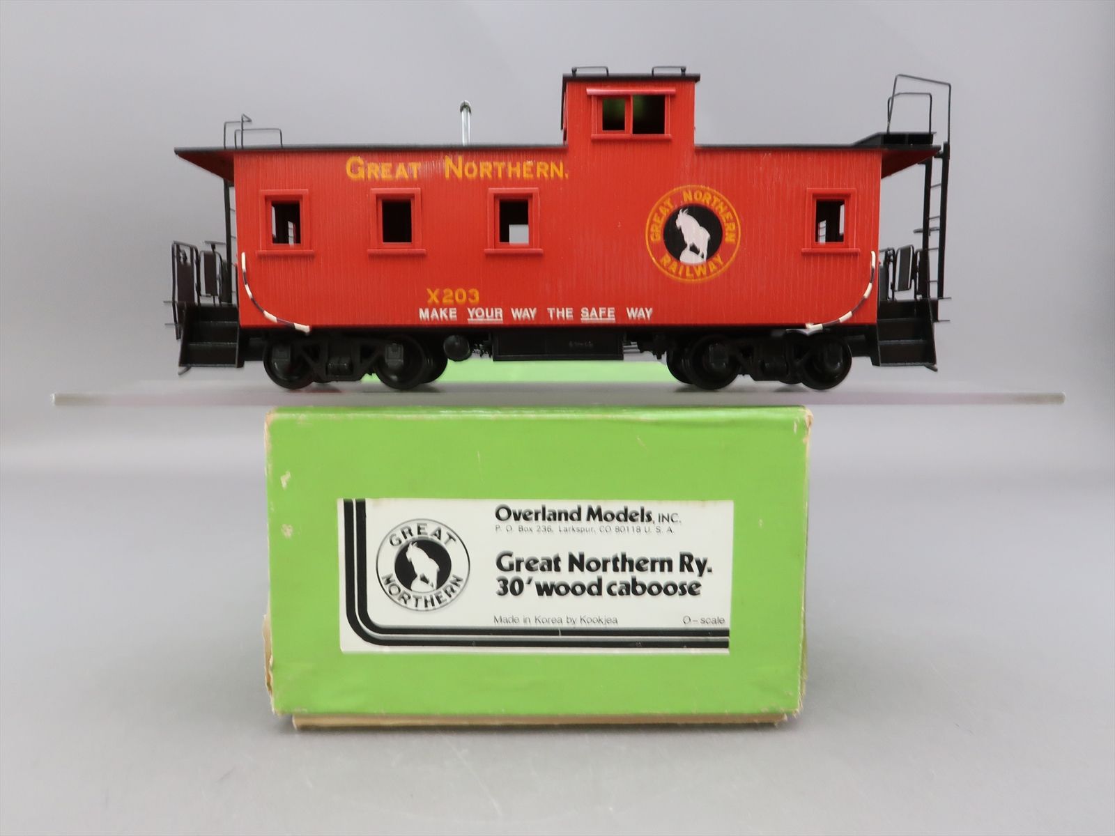 O Brass Model - OMI 0010 GN Great Northern 30' Wood Caboose #X203 ...