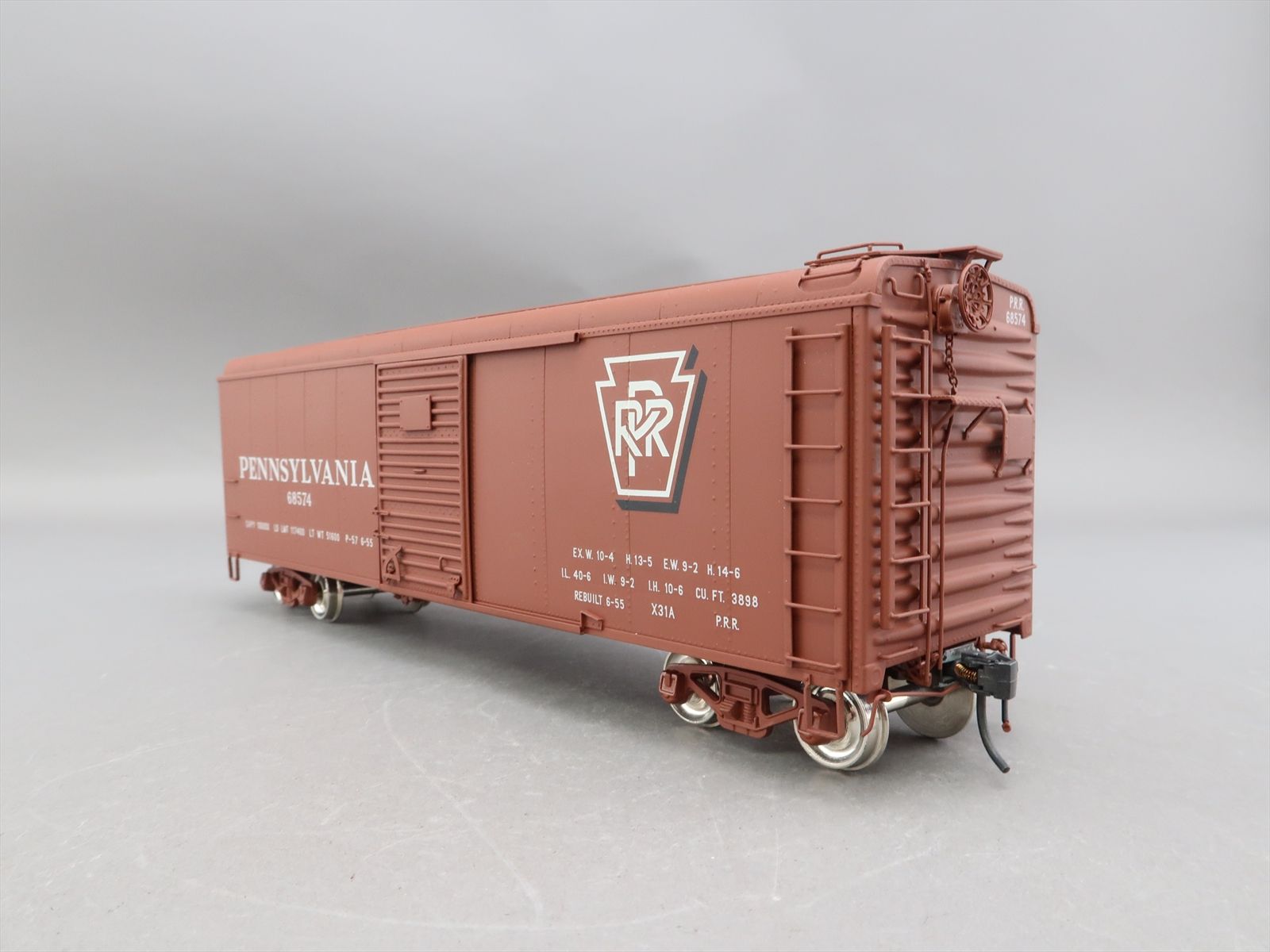 O Brass Model - NJCB 6014-O PRR Pennsylvania Class X-31 Boxcar Single ...