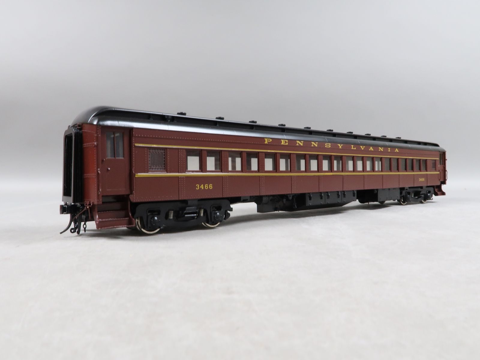 O Brass Model - PSC 15811-1 PRR Pennsylvania P-70 Coach #3466 - F/P - WBM