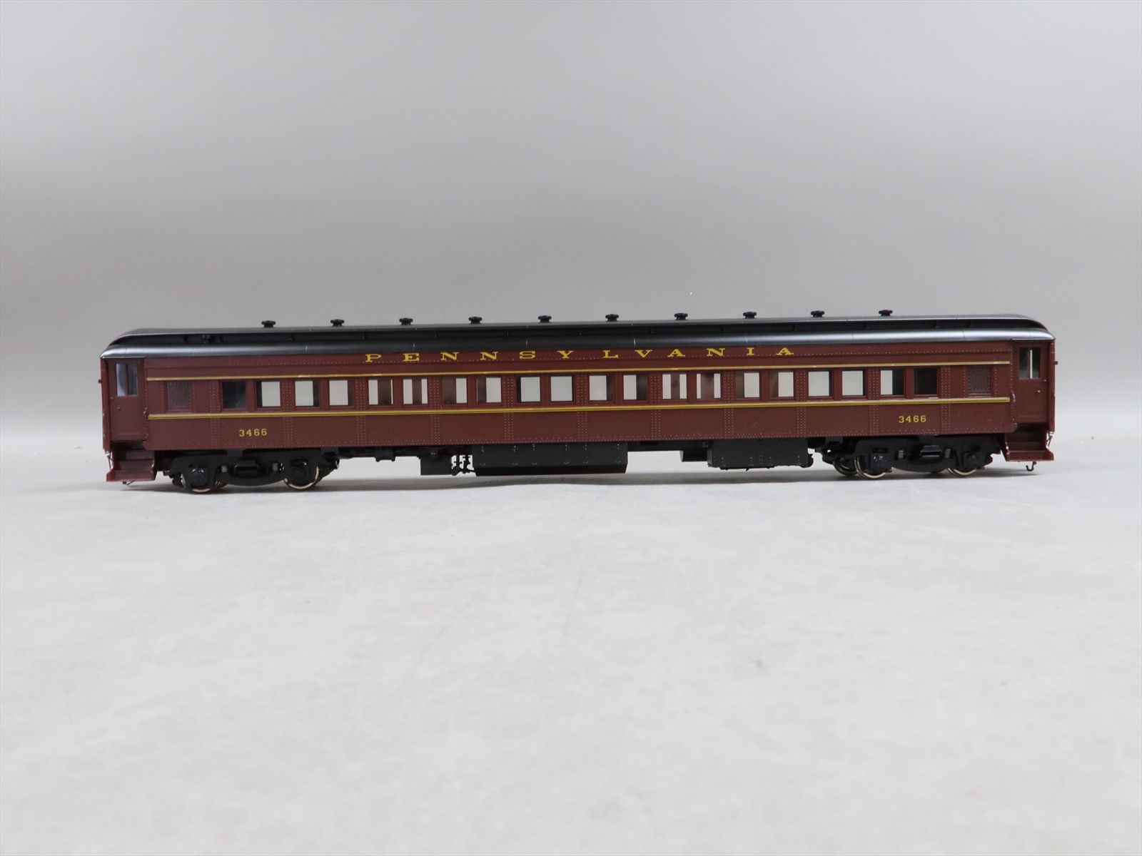 O Brass Model - PSC 15811-1 PRR Pennsylvania P-70 Coach #3466 - F/P - WBM