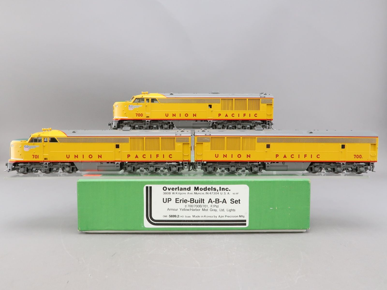 HO Brass Model - OMI 5699.2 UP Union Pacific Erie Built A-B-A #700 ...