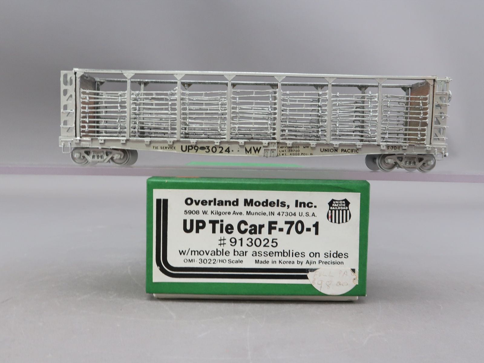 HO Brass Model - OMI 3022 UP F-70-1 Tie Car #913024 - Custom ...