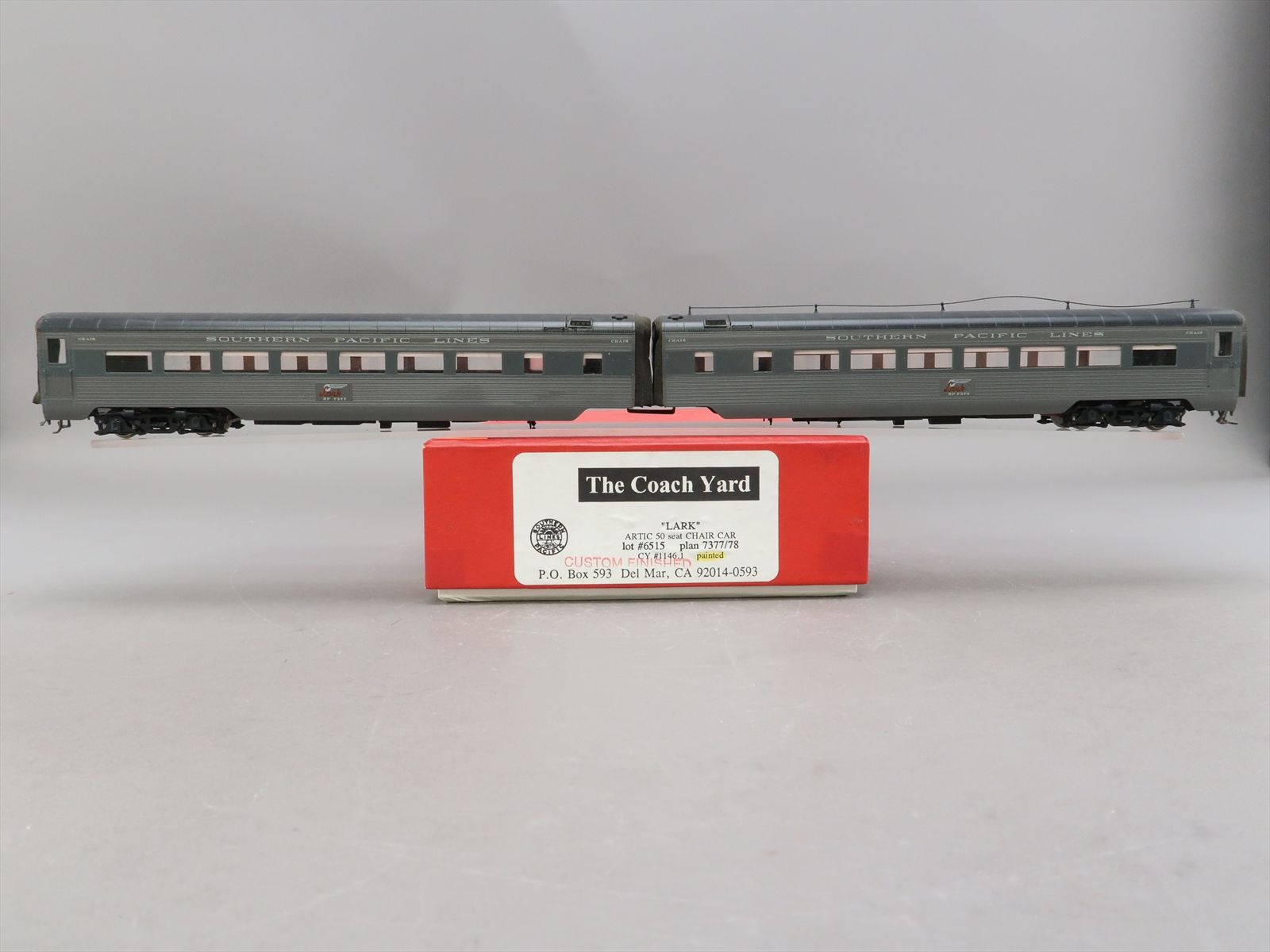 HO Brass Model - TCY 1146.1 SP SPL Southern Pacific Lines Lark Articulated 50 Seat Chair Car ...