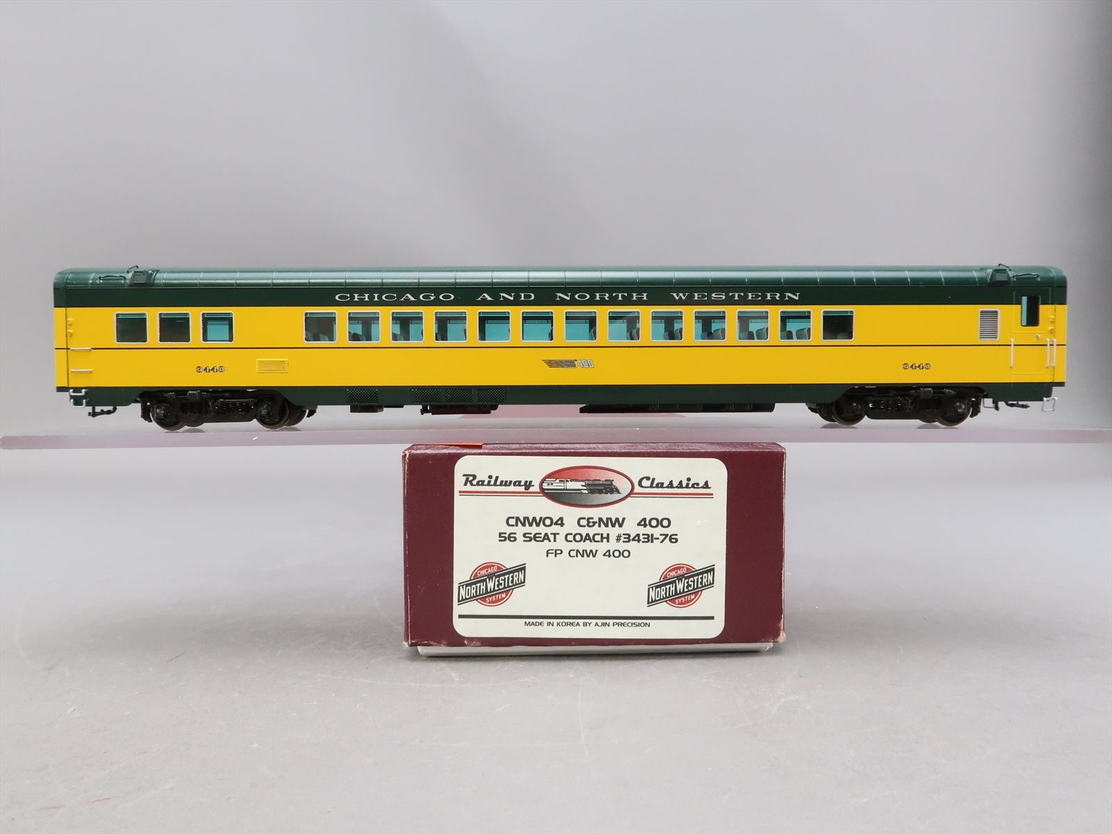 HO Brass Model - RWC CNW04 C&NW Chicago & Northwestern 56-Seat Coach ...
