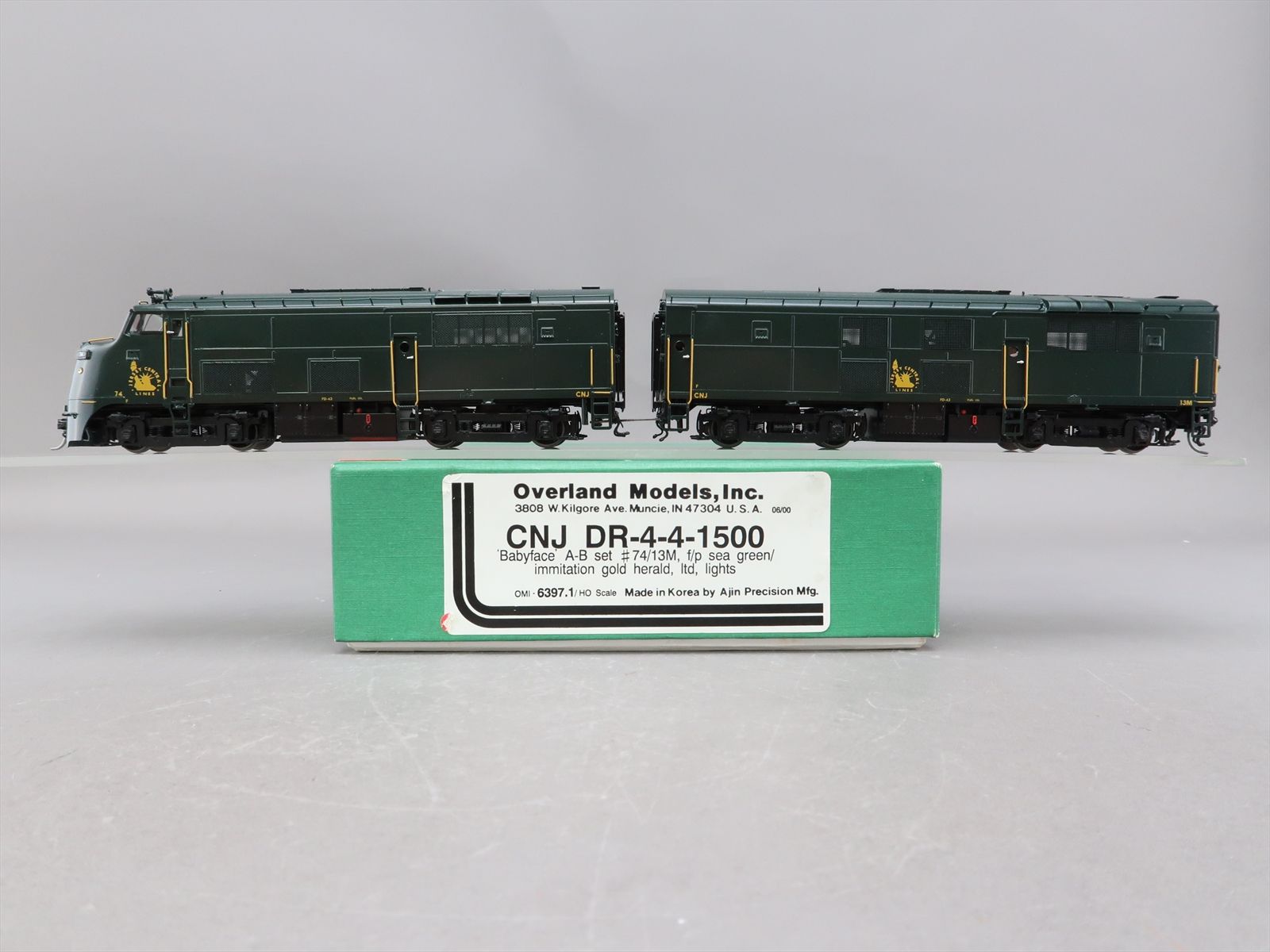 HO Brass Model - OMI 6397.1 CNJ Jersey Central DR-4-4-1500 Babyface A-B ...