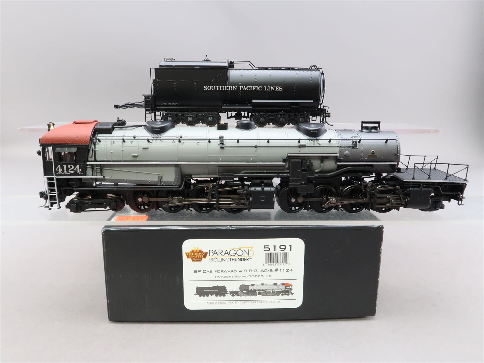 HO Plastic Model - BLI 5191 SP Southern Pacific AC-5 4-8-8-2 Cab Forward #4124 - F/P + Paragon3 ...