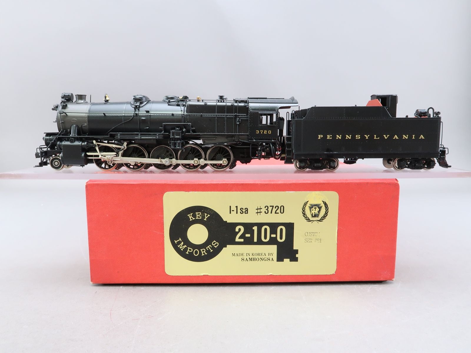 HO Brass Model - Key CS#81 PRR Pennsylvania I-1sa 2-10-0 #3720 - F/P ...