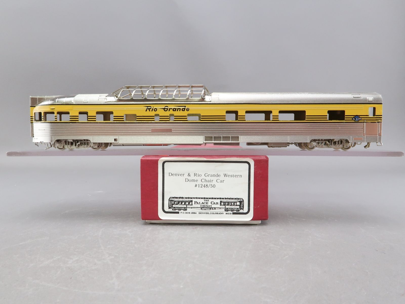 HO Brass Model - Palace Car Co. D&RGW Rio Grande Dome Chair Observation ...