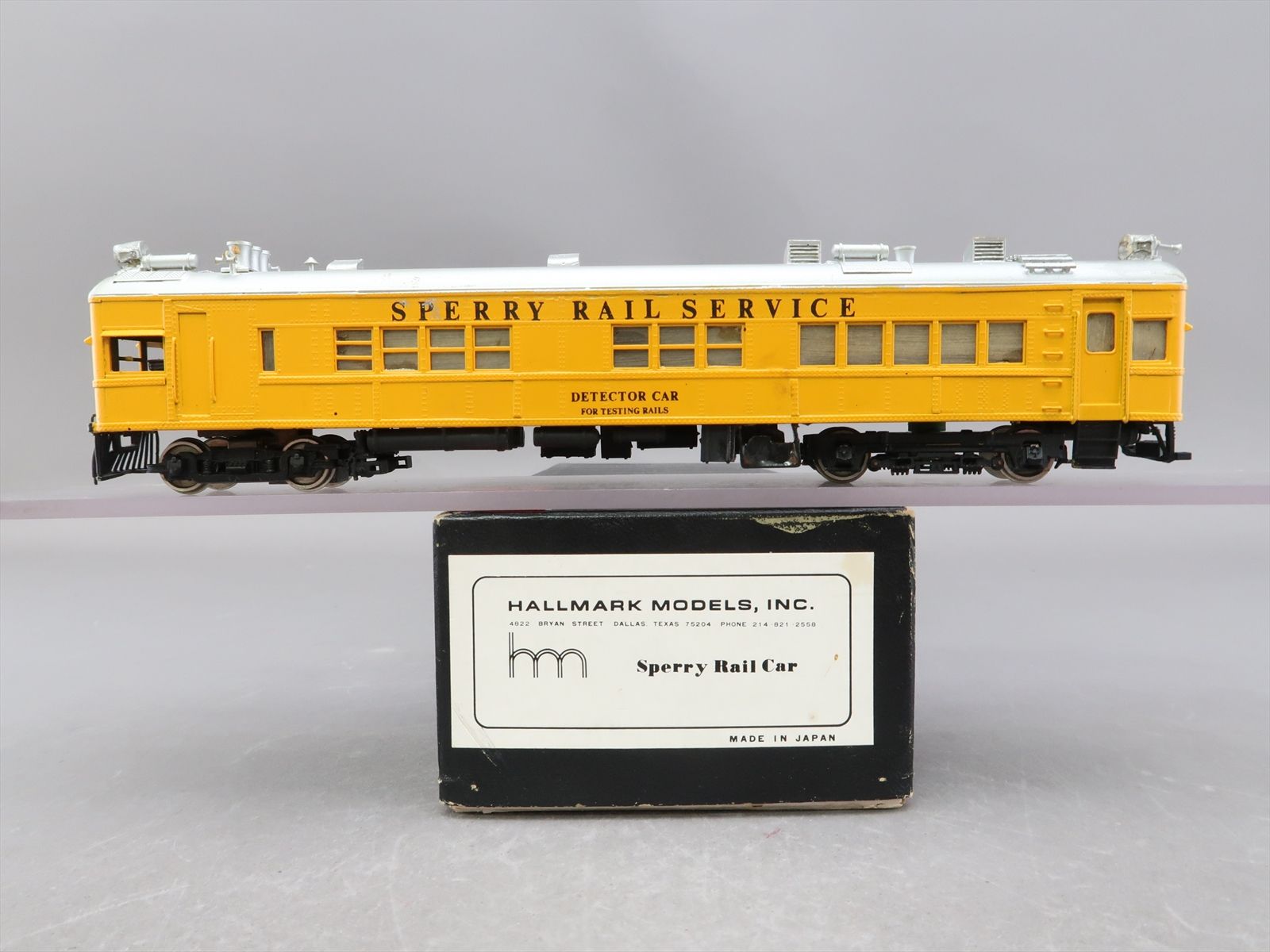 HO Brass Model - Hallmark SRS Sperry Rail Detector Car - Fair F/P ...