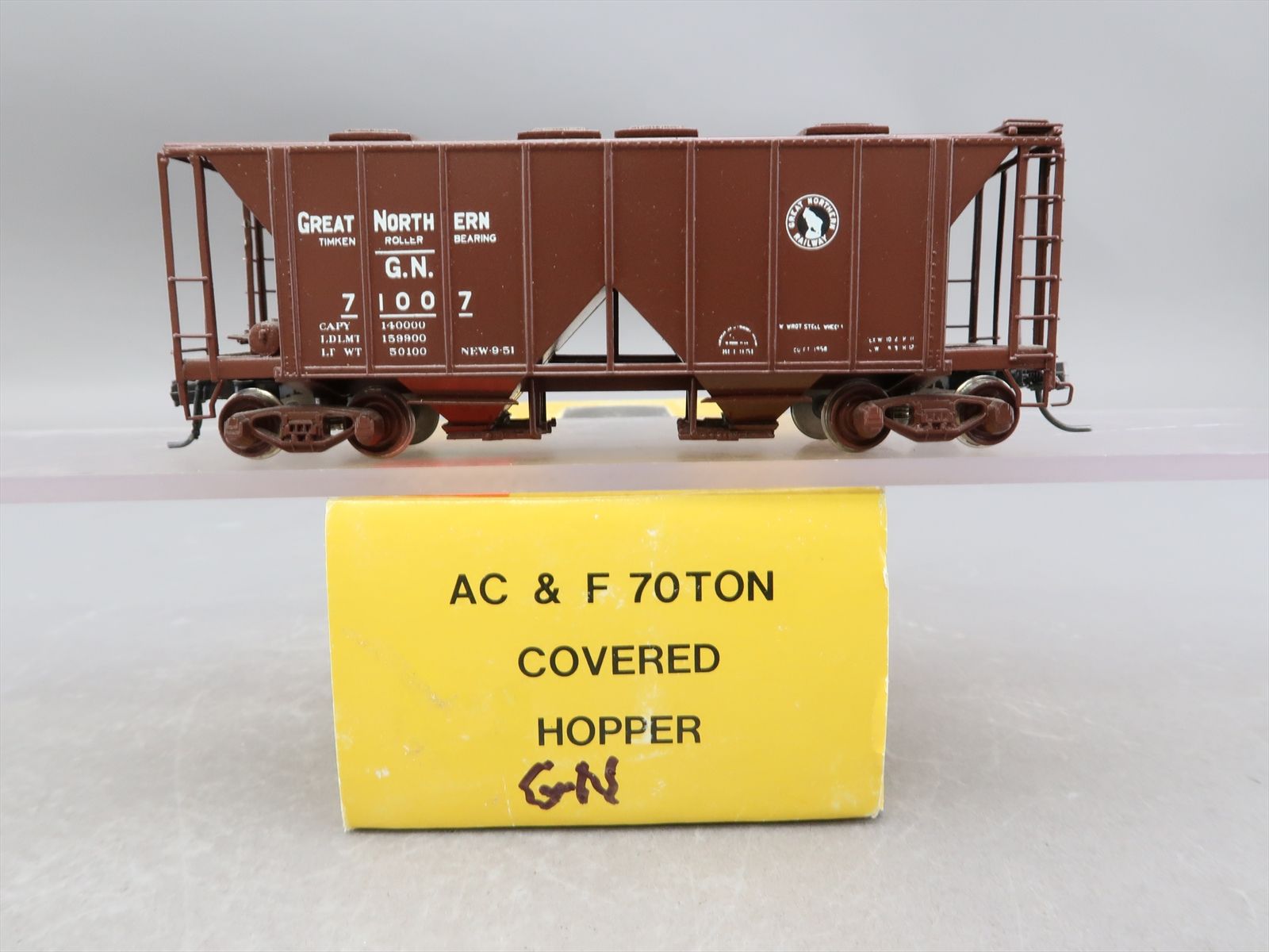 HO Brass Model - Sunset GN Great Northern 70 Ton Covered Hopper SINGLE ...