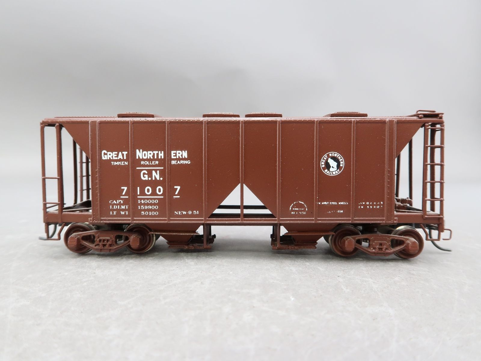 HO Brass Model - Sunset GN Great Northern 70 Ton Covered Hopper SINGLE ...