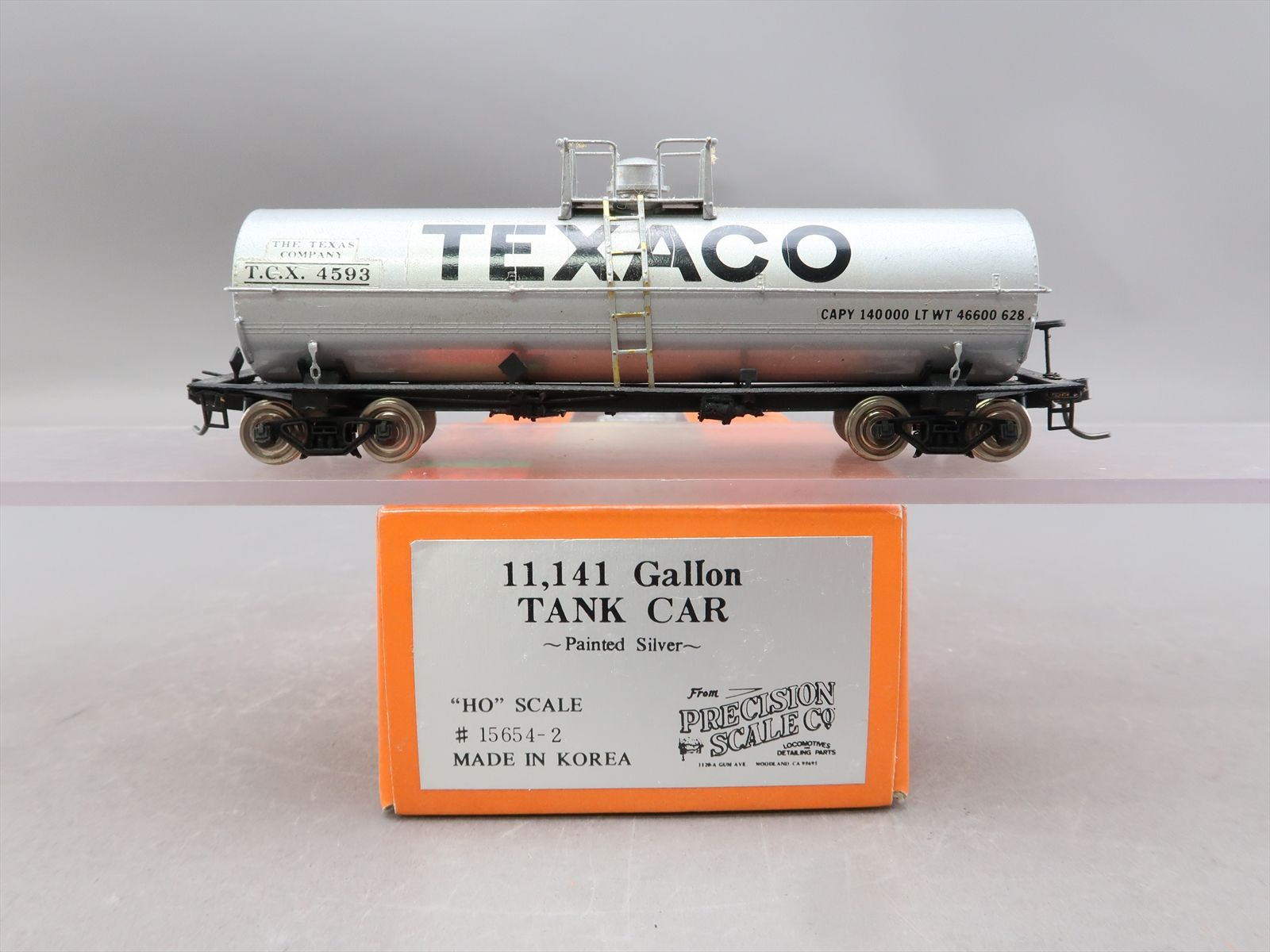 HO Brass Model - PSC 15654-2 11,141 Gallon Tank Car Texaco TCX #4593 ...