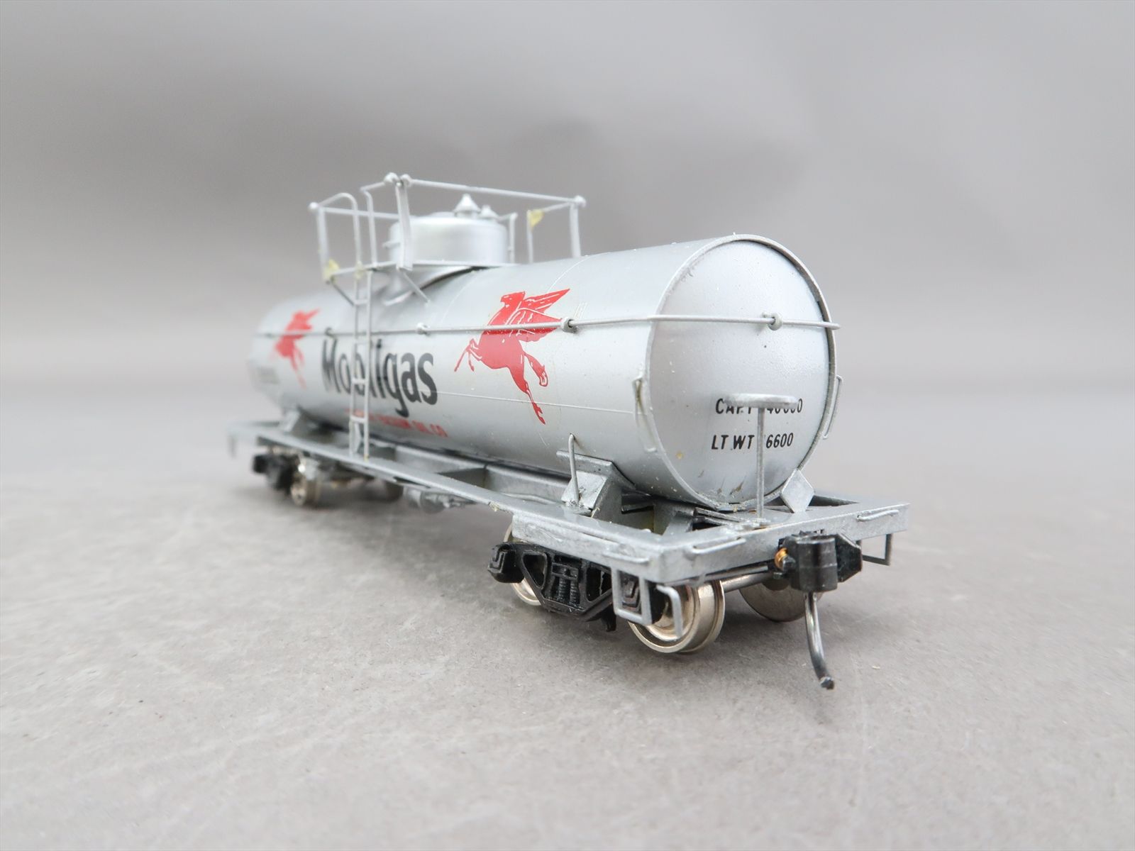 HO Brass Model - PSC 15656 SOVX Mobilgas 8,000 Gallon Tank Car Silver ...