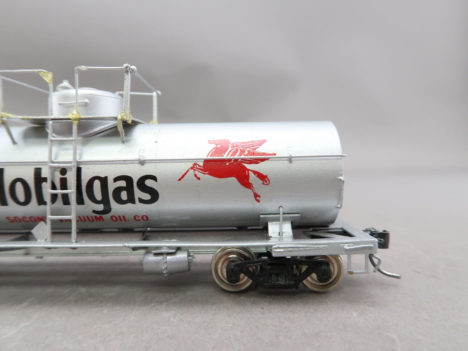 HO Brass Model - PSC 15656 SOVX Mobilgas 8,000 Gallon Tank Car Silver ...