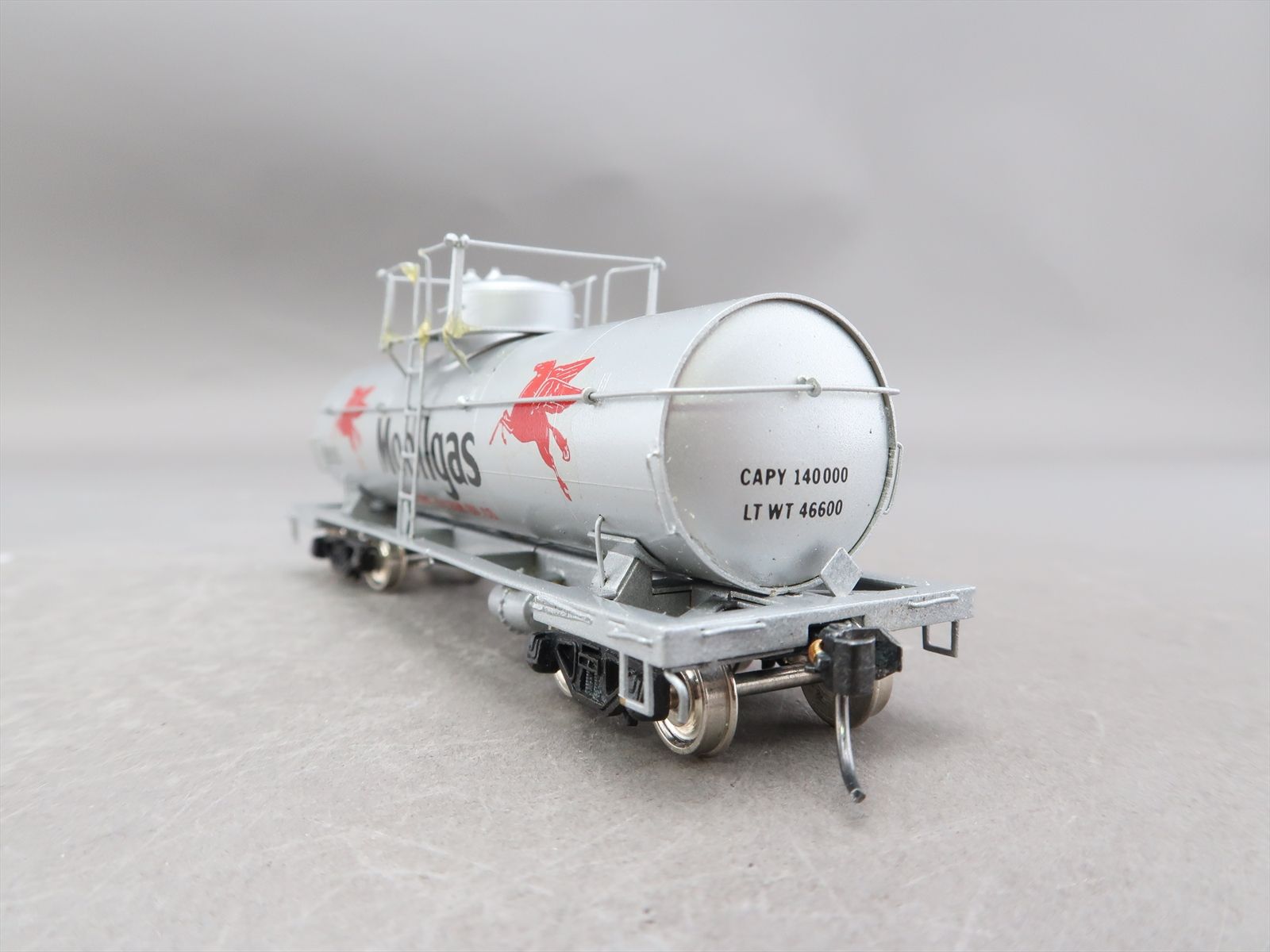 HO Brass Model - PSC 15656 SOVX Mobilgas 8,000 Gallon Tank Car Silver ...