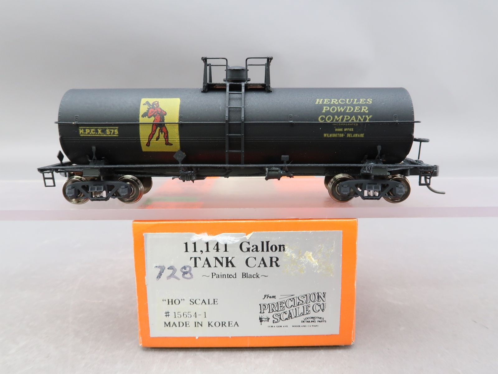 HO Brass Model - PSC 15654-1 HPCX Hercules Powder 11141 Gallon Tank Car ...