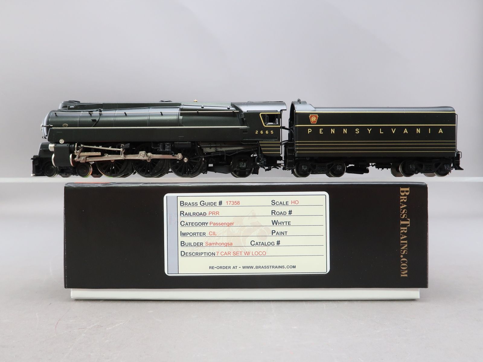 HO Brass Model - CIL 2461.1S PRR Pennsylvania Southwind K-4S 4-6-2 ...