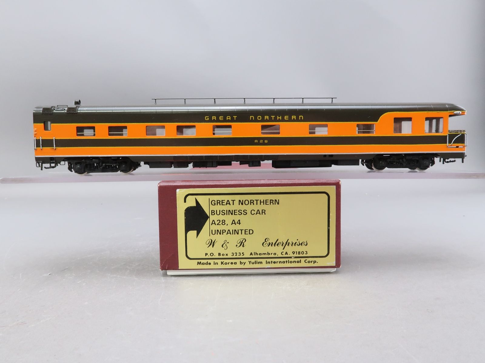 HO Brass Model - W&R GN Great Northern Business Car #A28 Original Pullman Scheme - Custom - 1995 ...