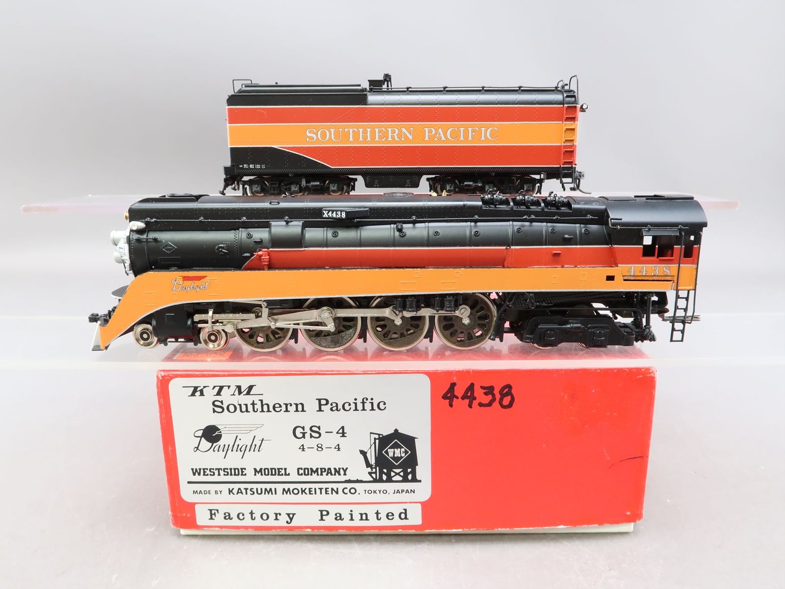 HO Brass Model - WMC SP Southern Pacific GS-4 4-8-4 Daylight #4438 - F/P - 1980 Run - Katsumi