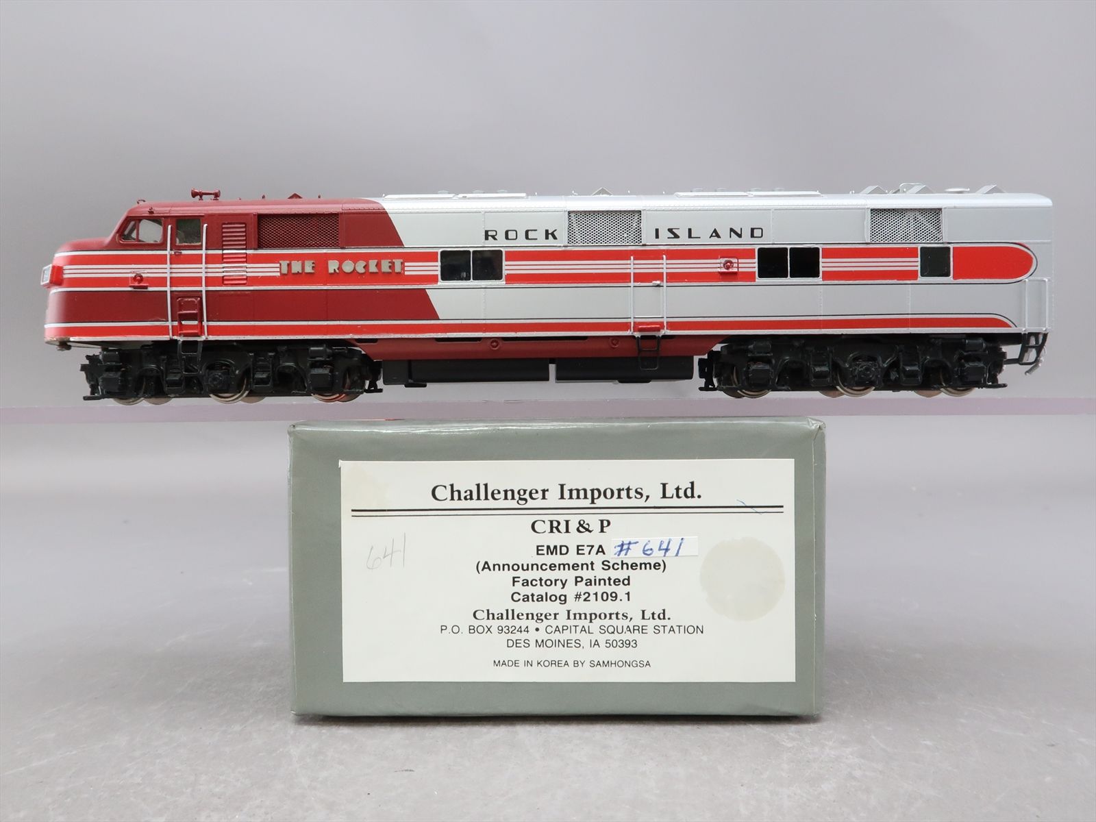 HO Brass Model - CIL 2109.1 CRI&P RI Rock Island Rocket E7 E7A ...