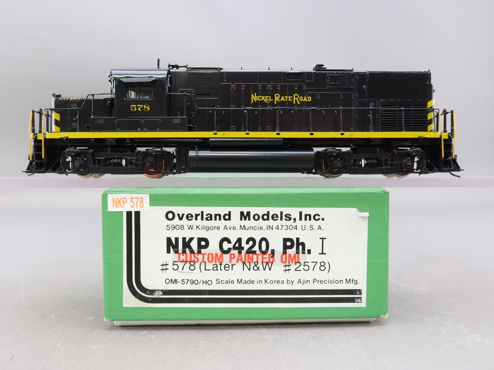 HO Brass Model - OMI 5790 NKP Nickel Plate Road C420 Ph. I #578 - F/P - 1989 Run - Ajin - RARE!