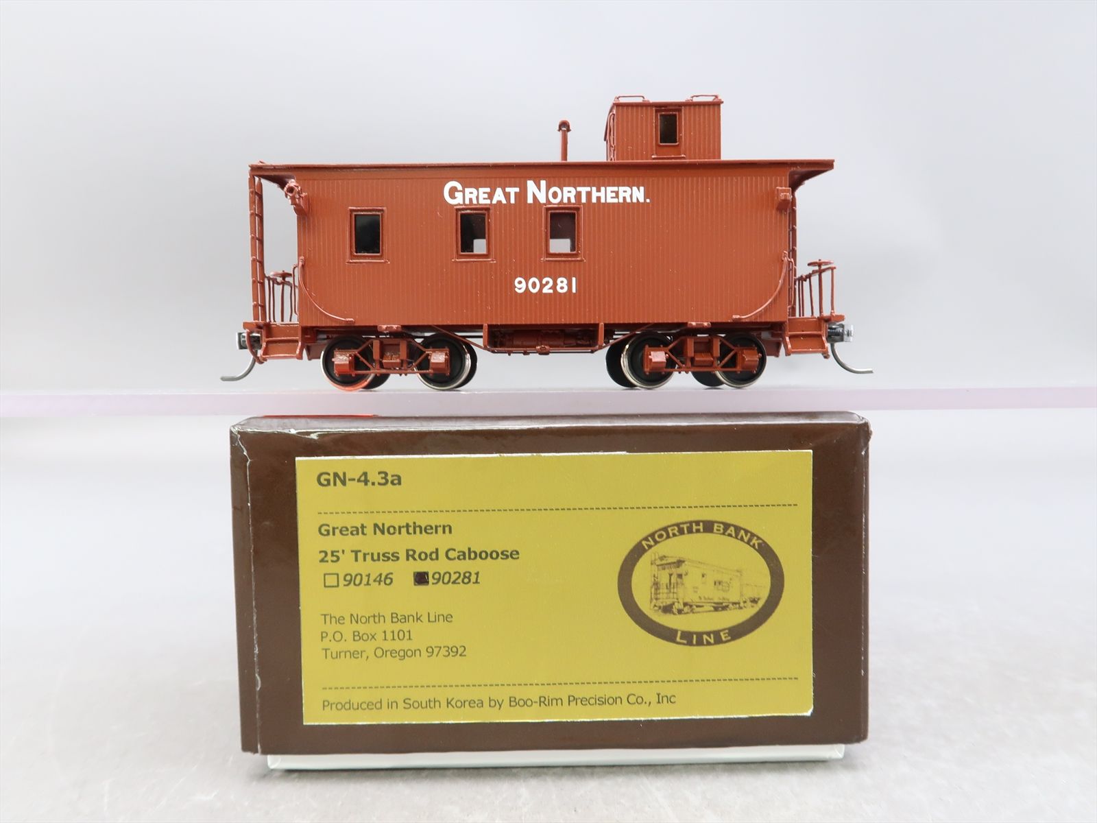 HO Brass Model - NBL GN-4.3a GN Great Northern 25' Truss Rod Caboose ...