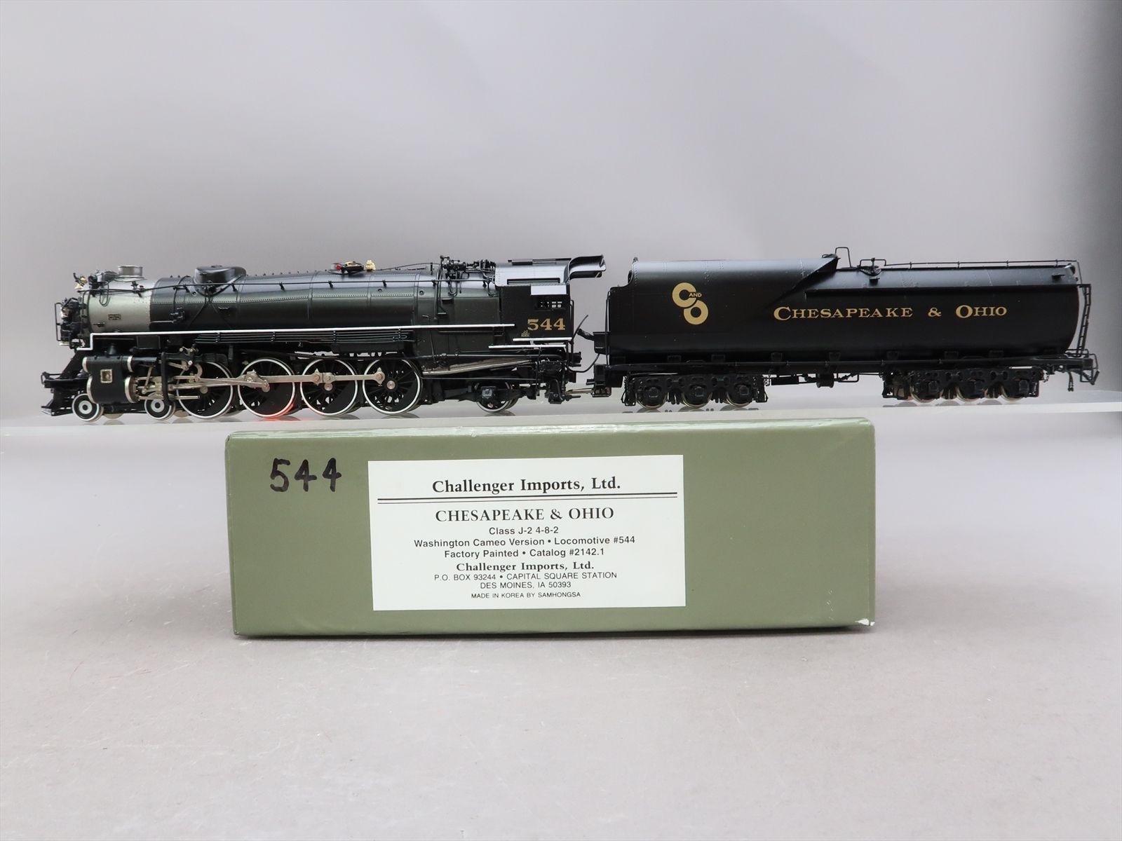 HO Brass Model - CIL 2142.1 C&O Chesapeake & Ohio 4-8-2 J-2 #544 ...