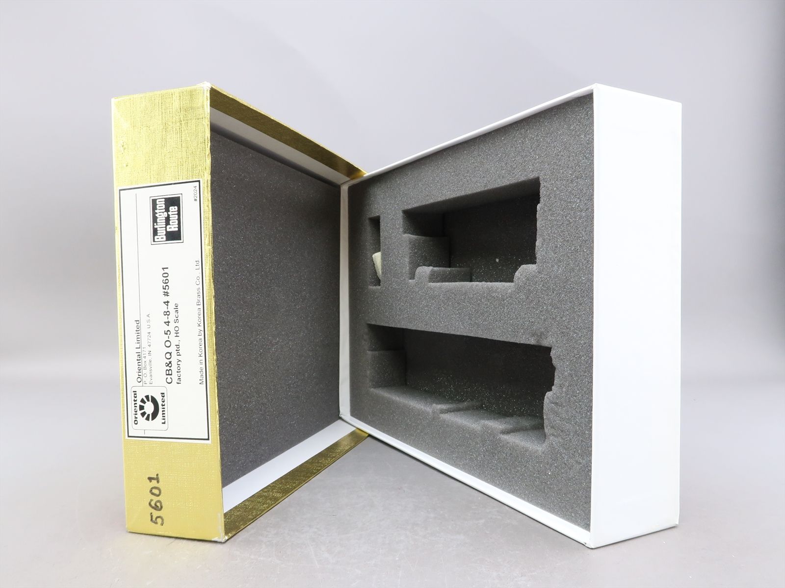 HO Brass Model - Oriental CB&Q Burlington O-5 4-8-4 #5601 - F/P - Korea Brass Co., Inc.