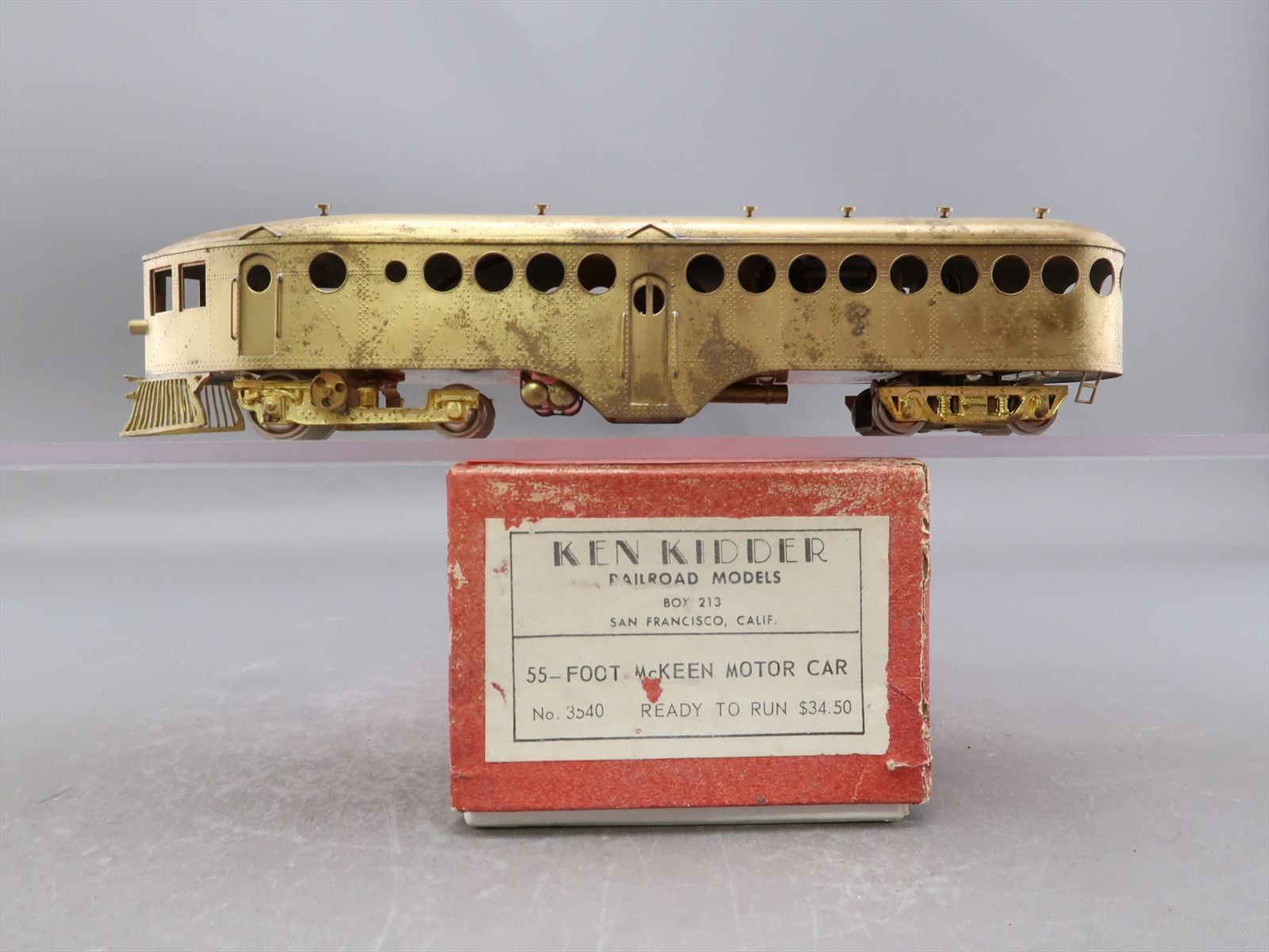 HO Brass Model - KK Ken Kidder 3540 55' McKeen Motor Car - Unpainted ...
