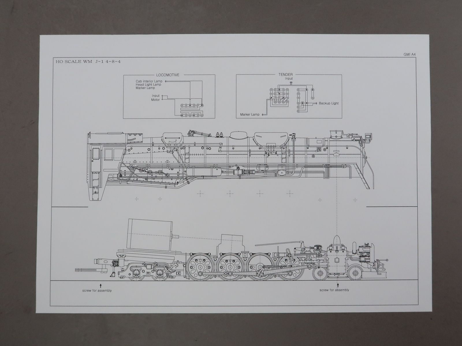 HO Brass Model - PSC 17670-1 WM Western Maryland J-1 4-8-4 #1406 - F/P ...
