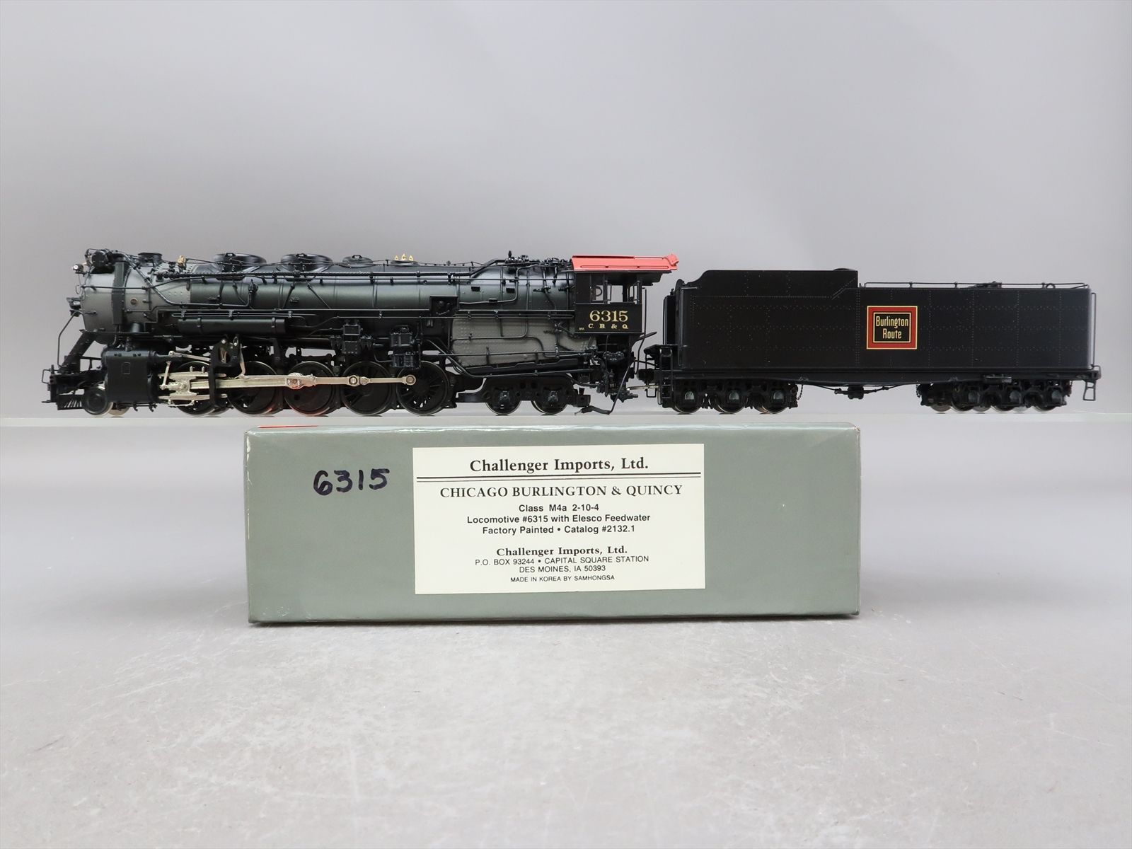 HO Brass Model - CIL 2132.1 CB&Q Chicago Burlington & Quincy M4a 2-10-4 ...