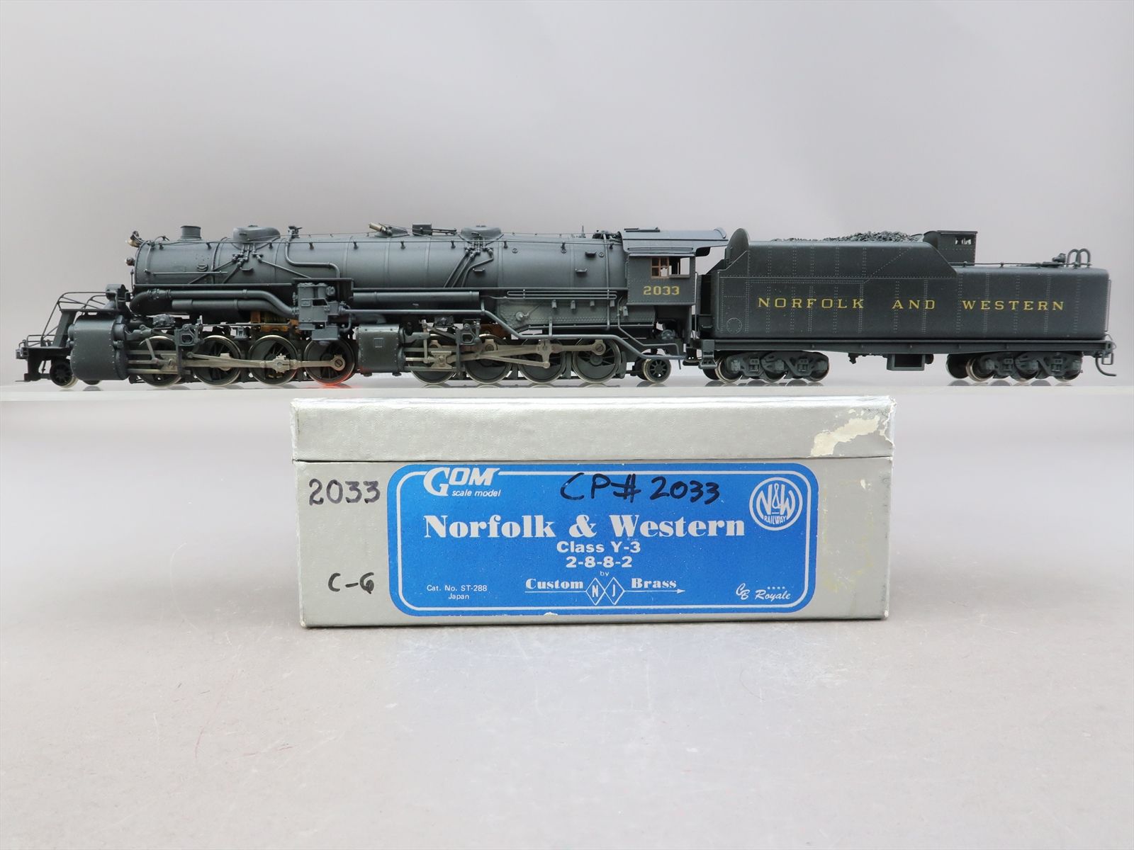 HO Brass Model - NJCB ST-288 N&W Norfolk & Western Y-3 2-8-8-2 #2033 ...