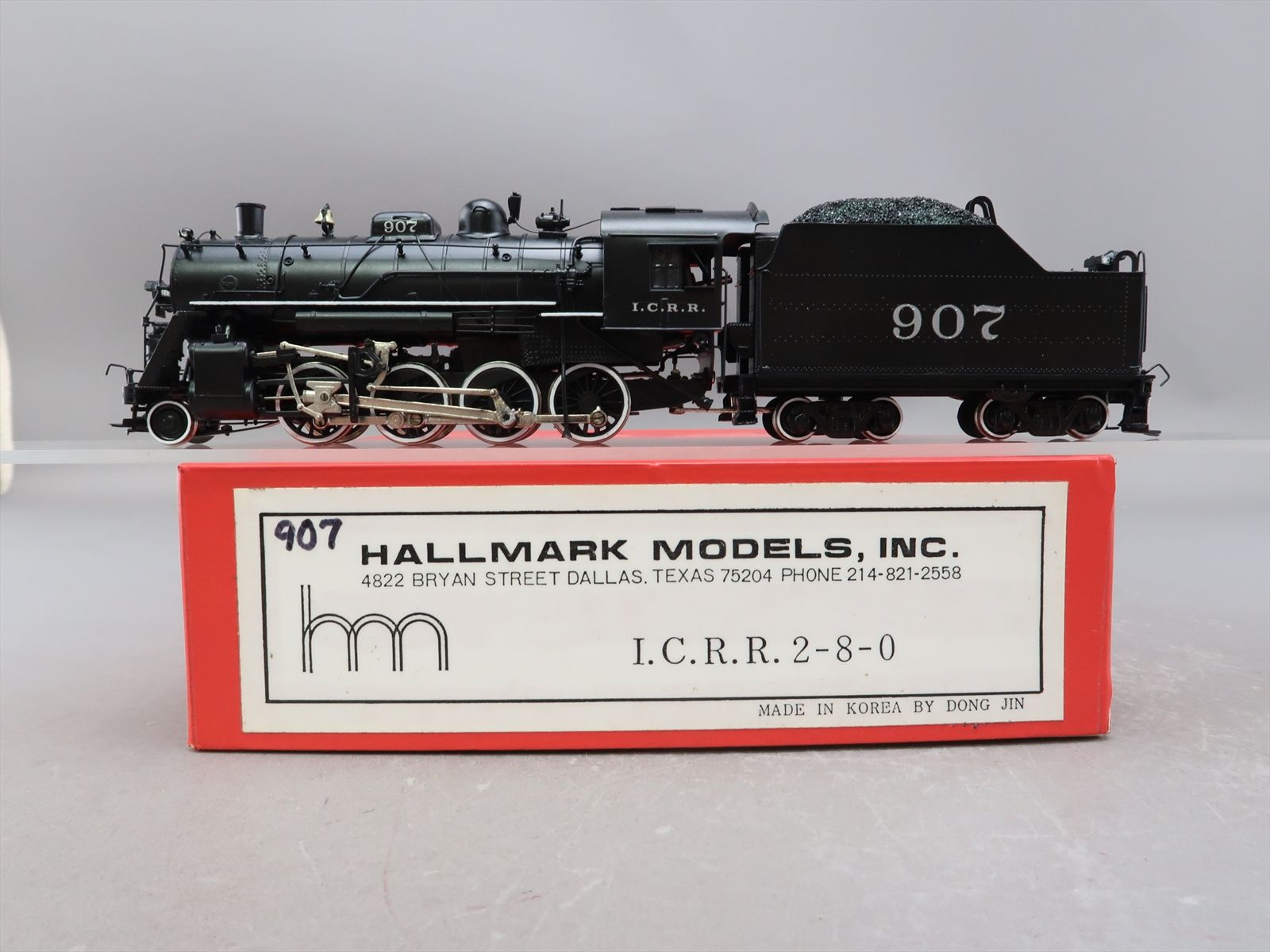 HO Brass Model - Hallmark IC Illinois Central ICRR 2-8-0 #907 - Custom ...