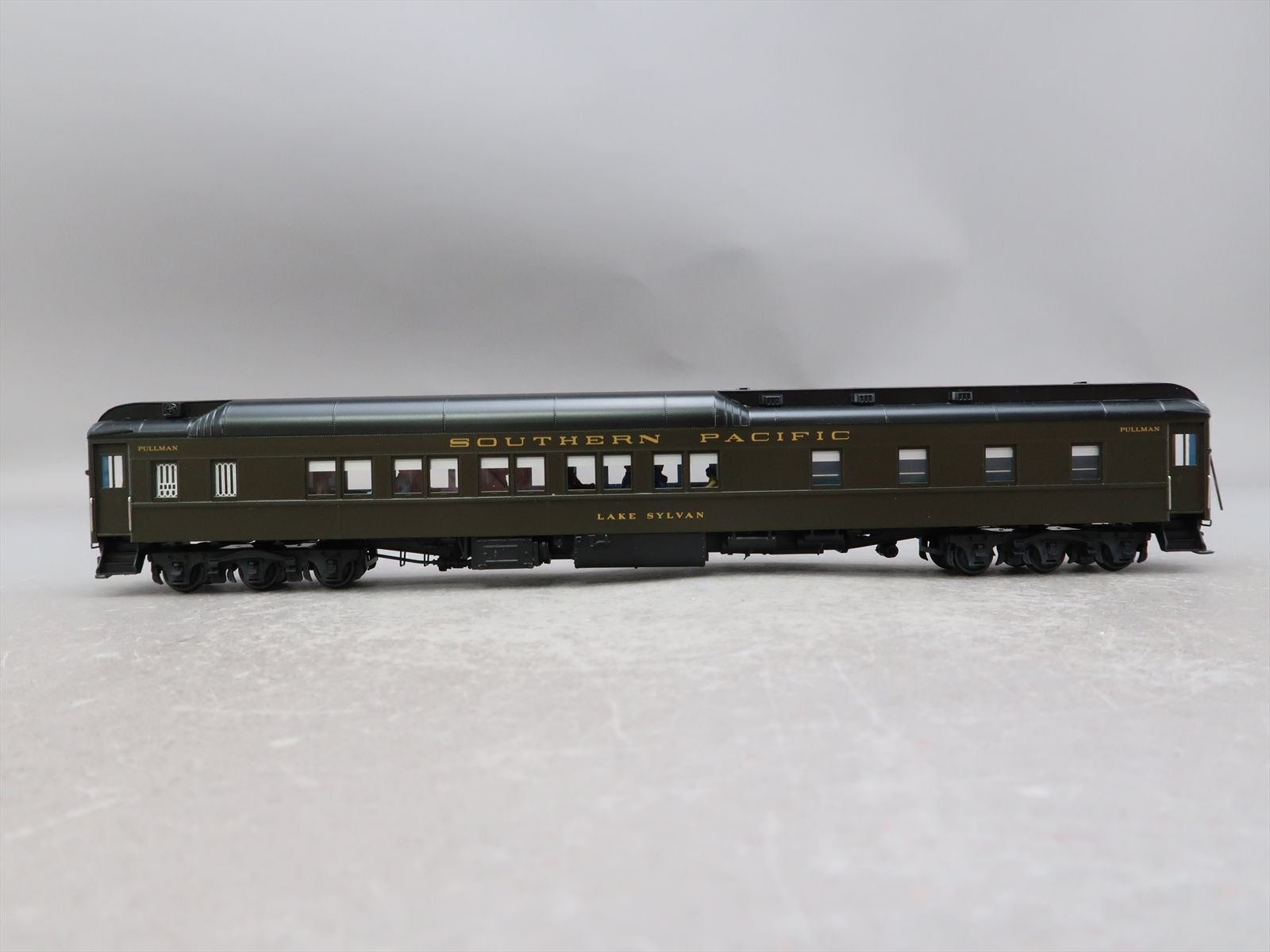 HO Brass Model - TCY 1402 SP Southern Pacific 10-1-2 Sleeper Dark Olive Pullman Lake Sylvan - F ...