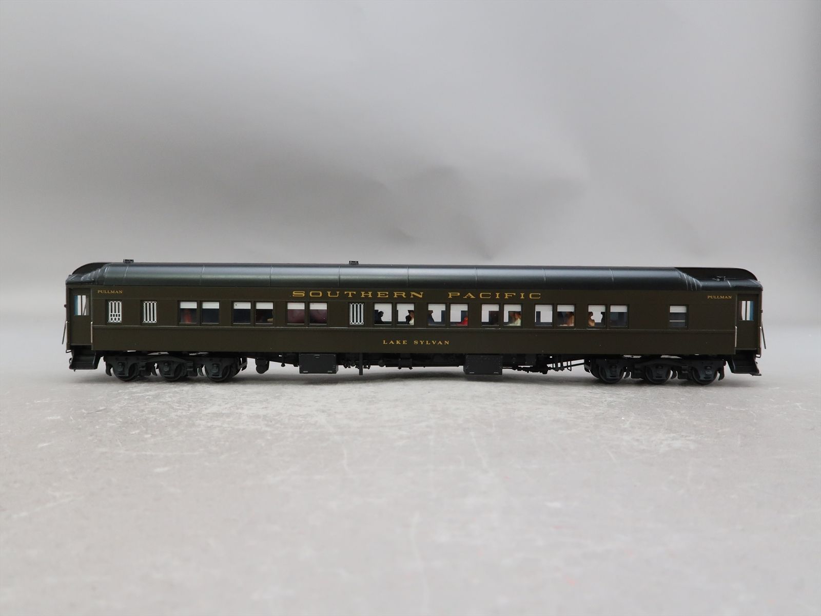 HO Brass Model - TCY 1402 SP Southern Pacific 10-1-2 Sleeper Dark Olive Pullman Lake Sylvan - F ...