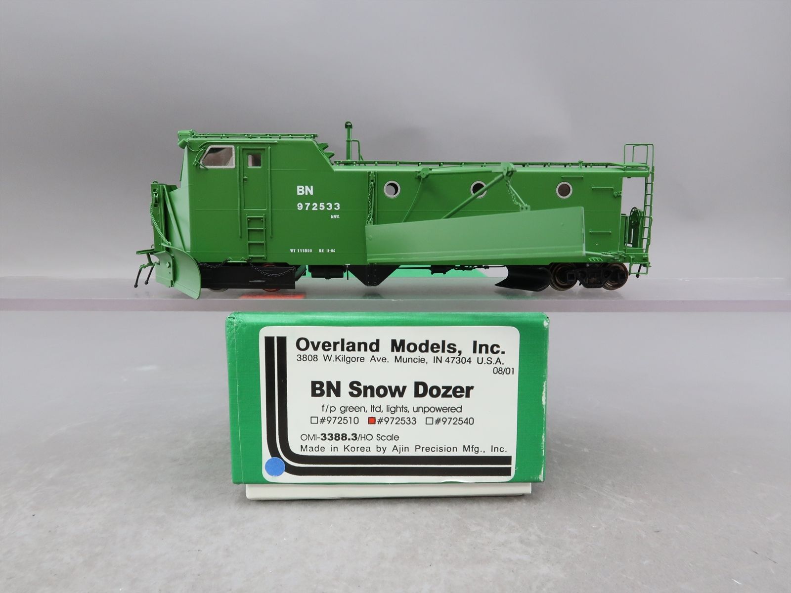 HO Brass Model - OMI 3388.3 BN Burlington Northern Snow Dozer #972533 ...