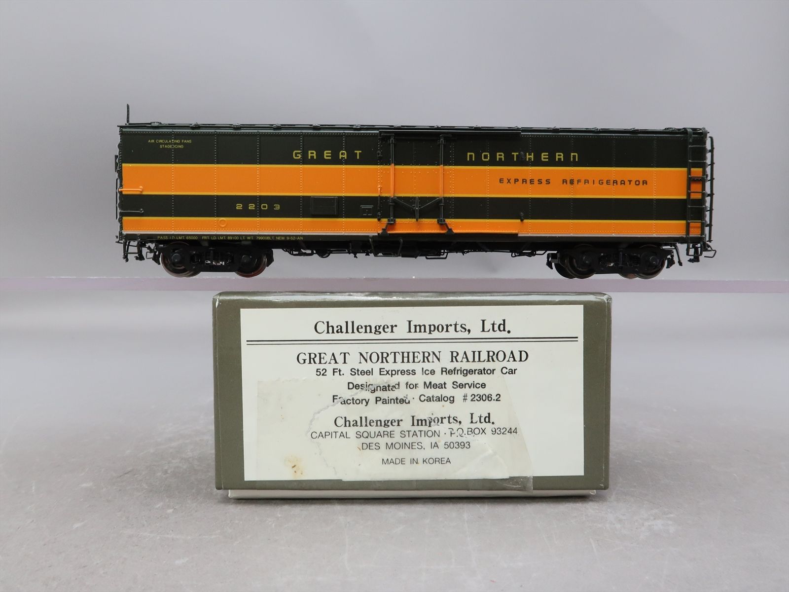 HO Brass Model - CIL 2306.2 GN Great Northern 52' Steel Express Ice ...
