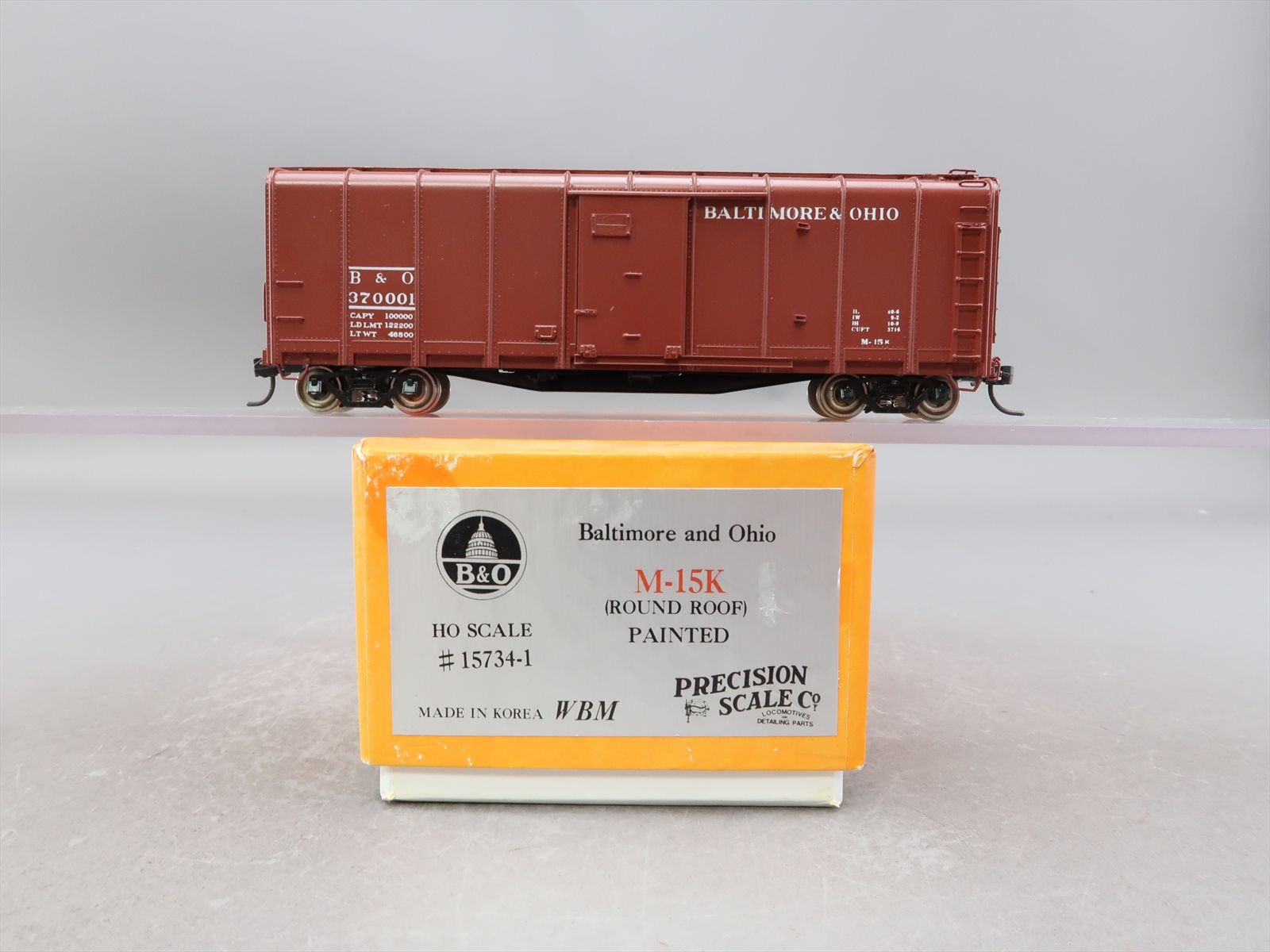 HO Brass Model - PSC 15734-1 B&O Baltimore & Ohio M-15K Round Roof ...