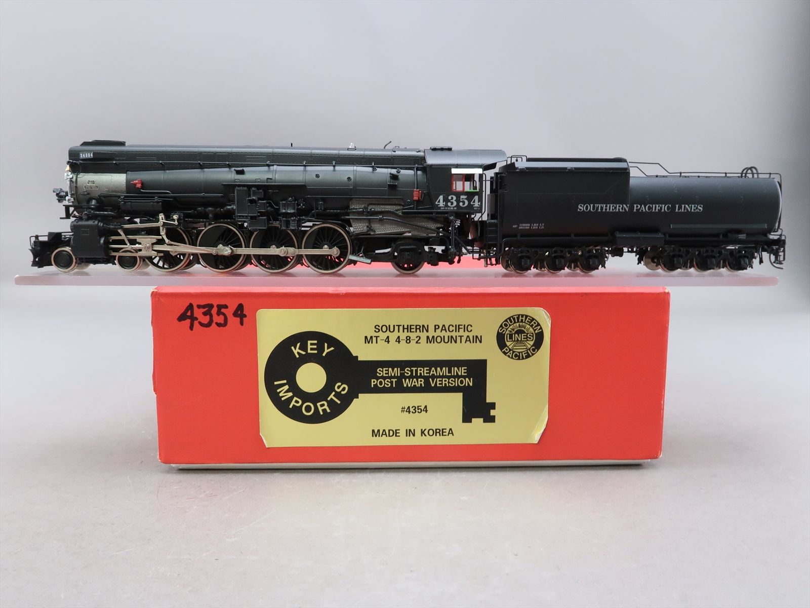 HO Brass Model - Key SP Southern Pacific MT-4 4-8-2 Semi-Streamline Post-War Version #4354 - F/P ...