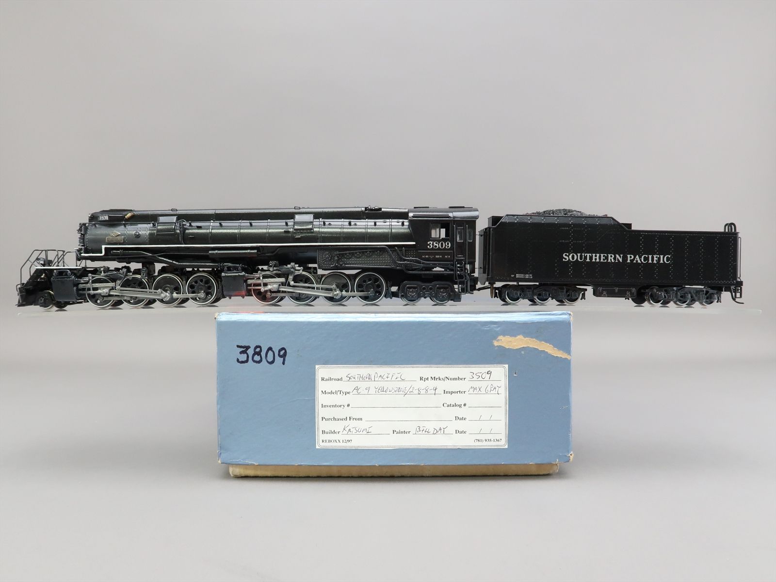 HO Brass Model - MG Max Gray SP Southern Pacific 2-8-8-4 AC-9 #3809 ...