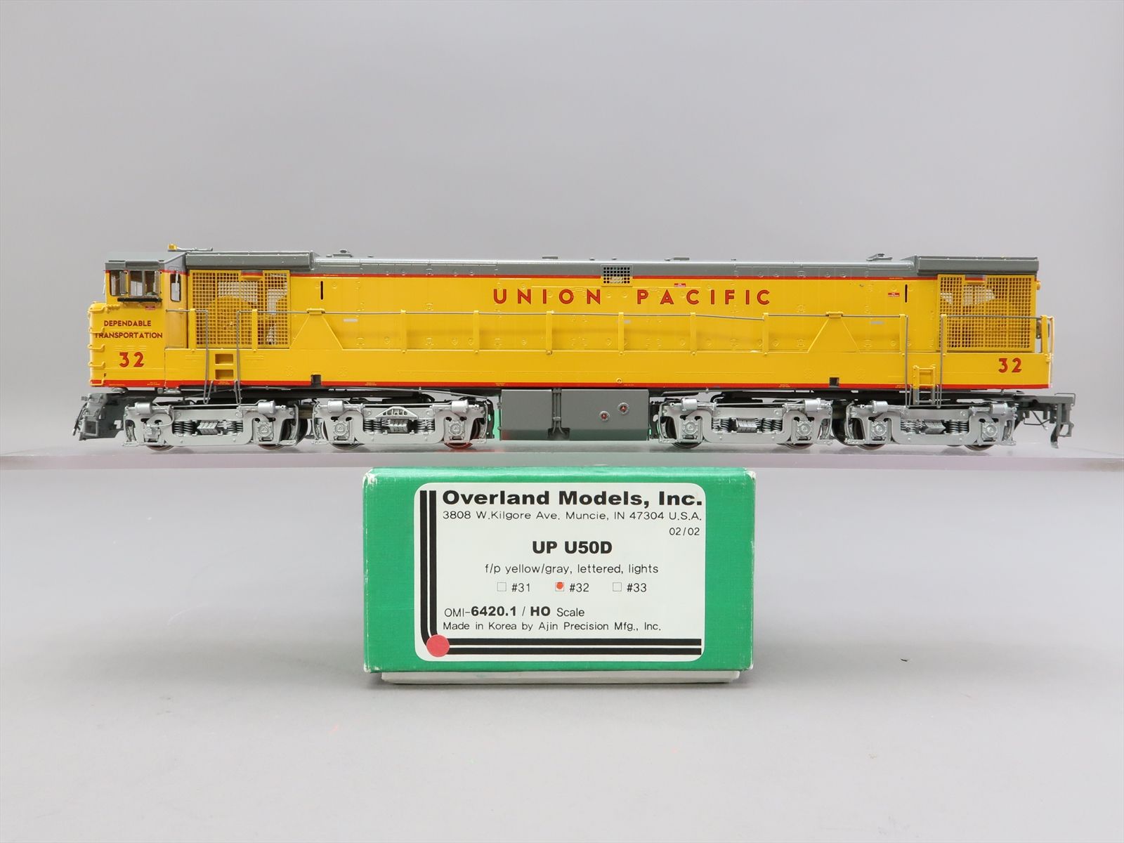 HO Brass Model - OMI 6420.1 UP Union Pacific U50D #32 - F/P - 2002 Run ...
