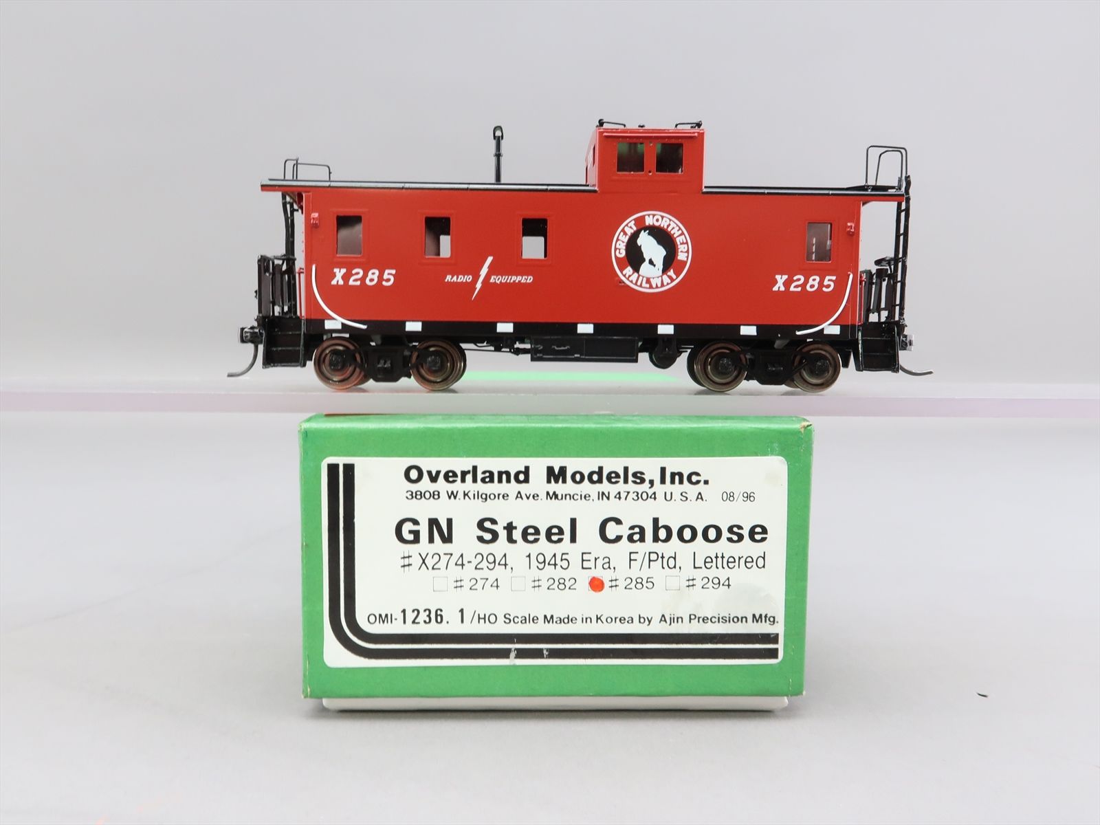 HO Brass Model - OMI 1236.1 GN Great Northern Steel Caboose 1945 Era ...