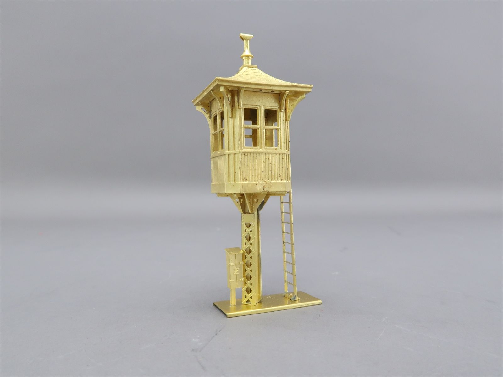 HO Brass Model Structure - OMI 3116 Lackawanna Elevated Crossing Shanty - Unpainted - 1987 Run ...