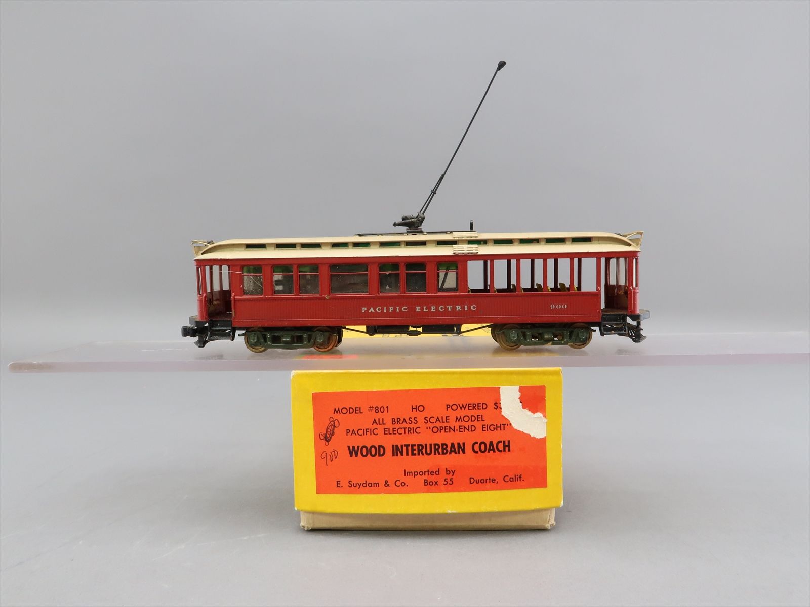 HO Brass Model - Suydam 802 PE Pacific Electric Open End Eight Wood ...