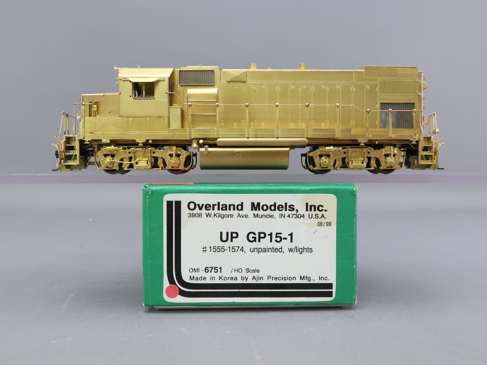 HO Brass Model - OMI 6751 UP Union Pacific GP15-1 #155-1574 - Unpainted - 2000 Run - Ajin