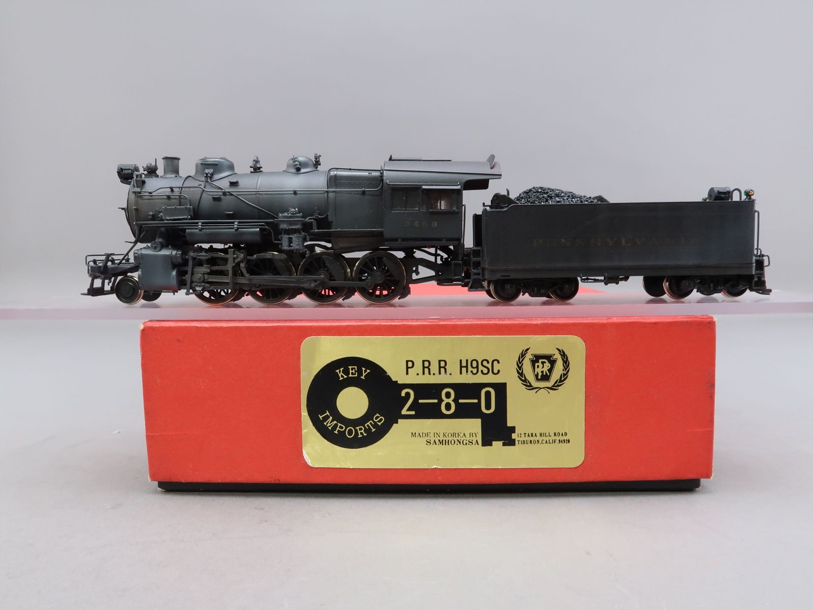 HO Brass Model - Key PRR Pennsylvania H-9SC 2-8-0 #3468 - Custom ...