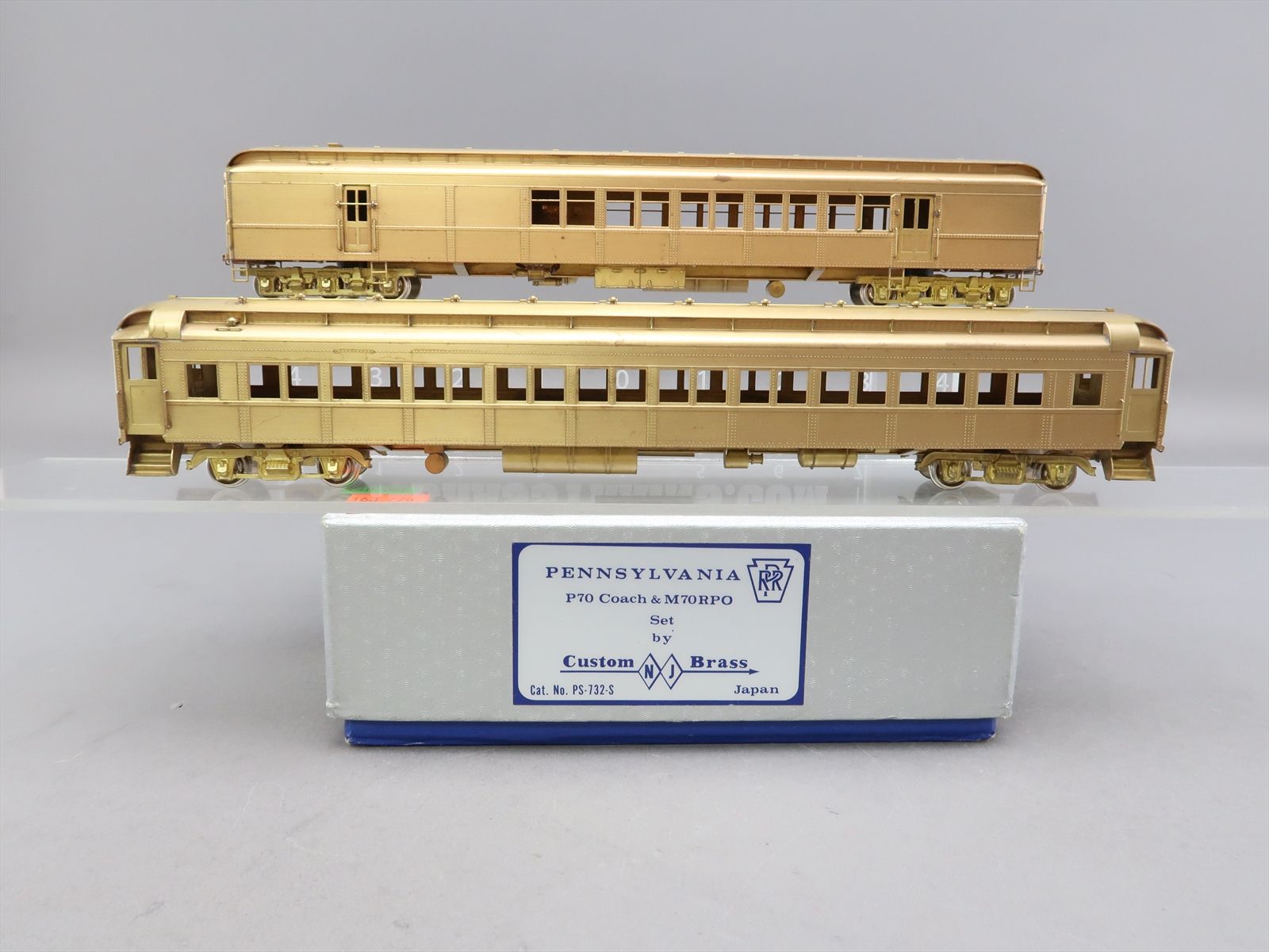 HO Brass Model - NJCB PS-732-S PRR Pennsylvania P70 Coach + M70 RPO ...