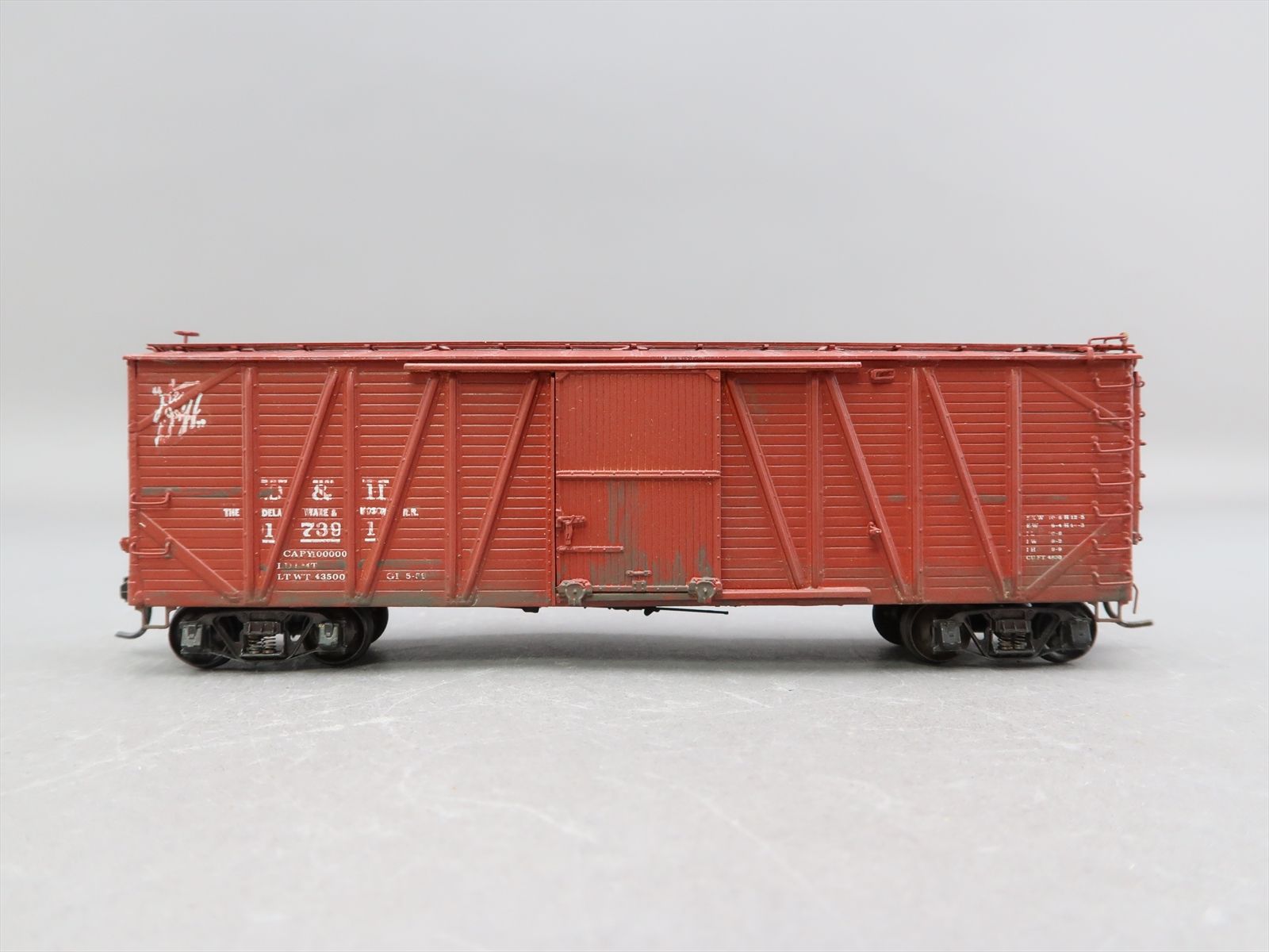 HO Brass Model - OMI 3098 D&H Delaware & Hudson Single Sheath Boxcar w ...
