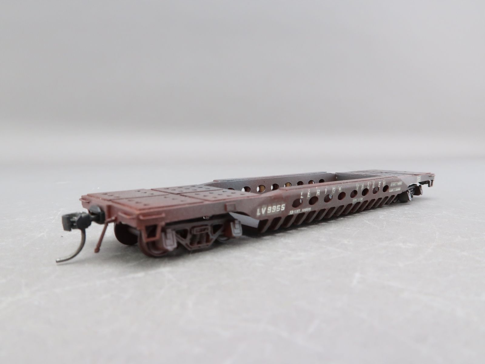 HO Brass Model - OMI 3035 LV Lehigh Valley 46' Deep Well Flat Car #9955 ...